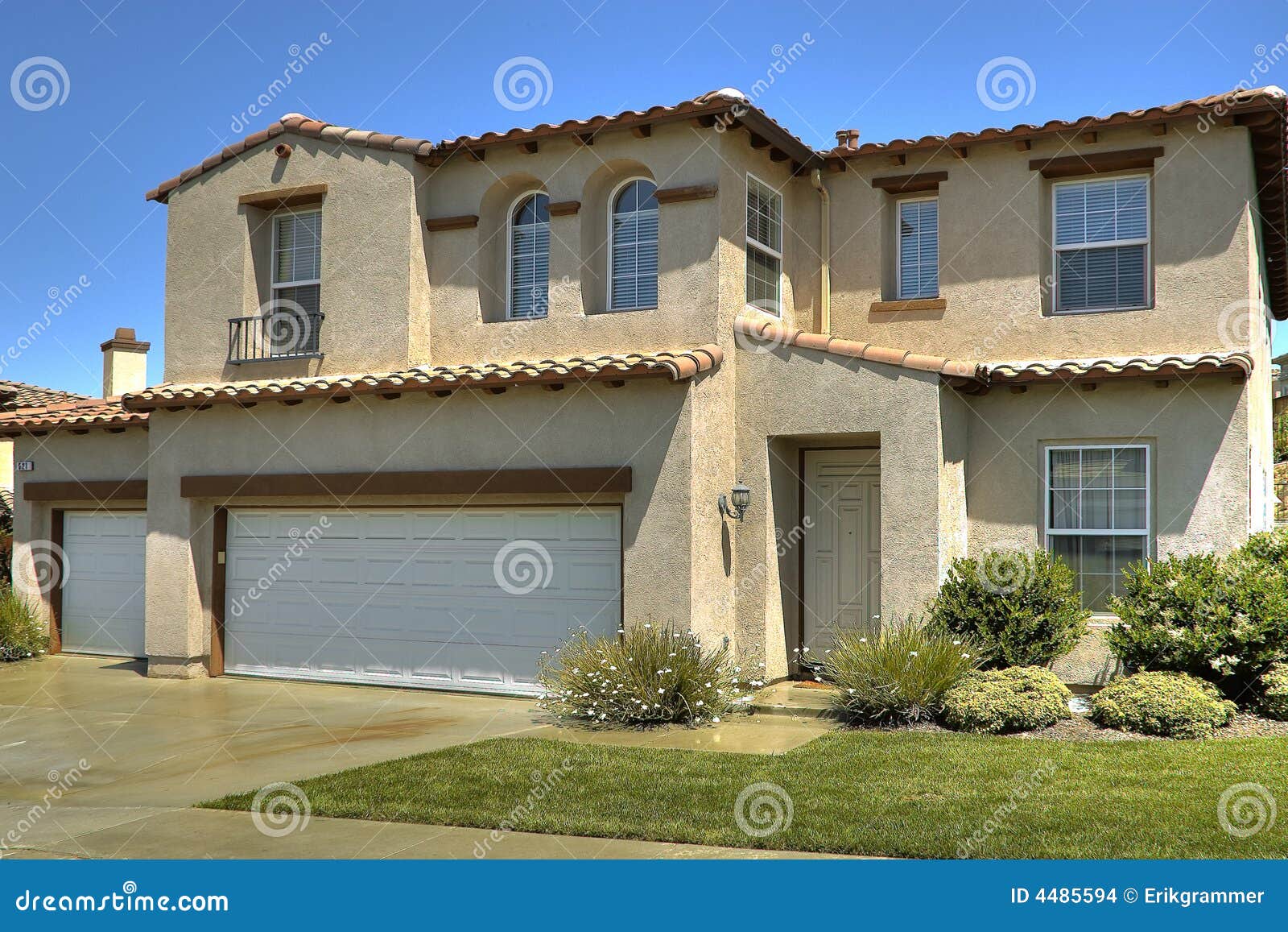 Traditional Family Home stock photo. Image of blue, designer - 4485594