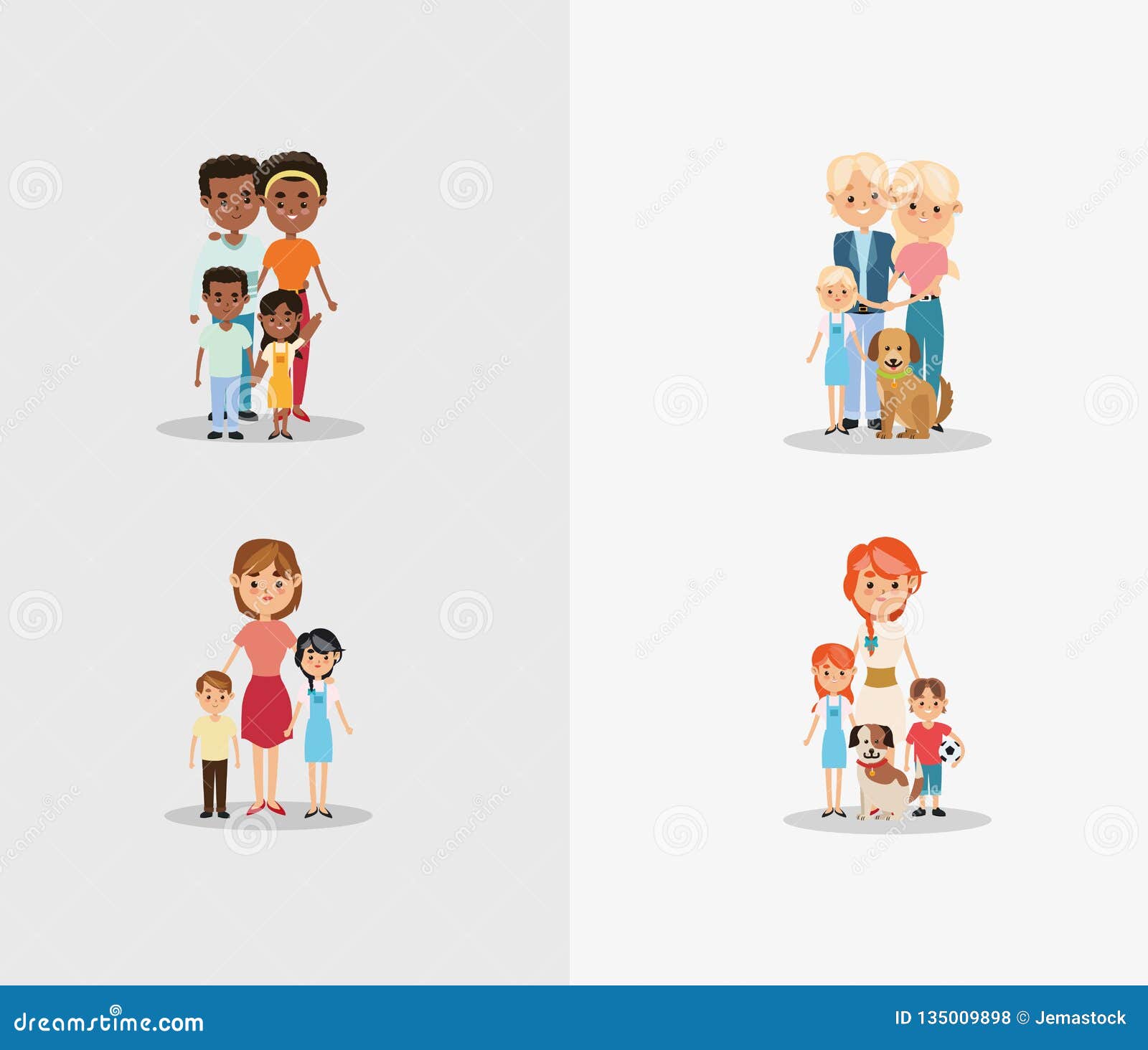 Traditional family image stock vector. Illustration of love - 135009898