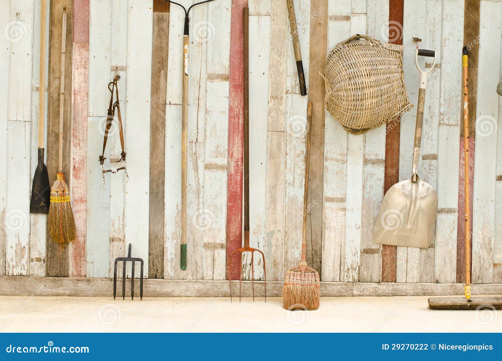 The Traditional Farming Tools. Stock Photography | CartoonDealer.com ...