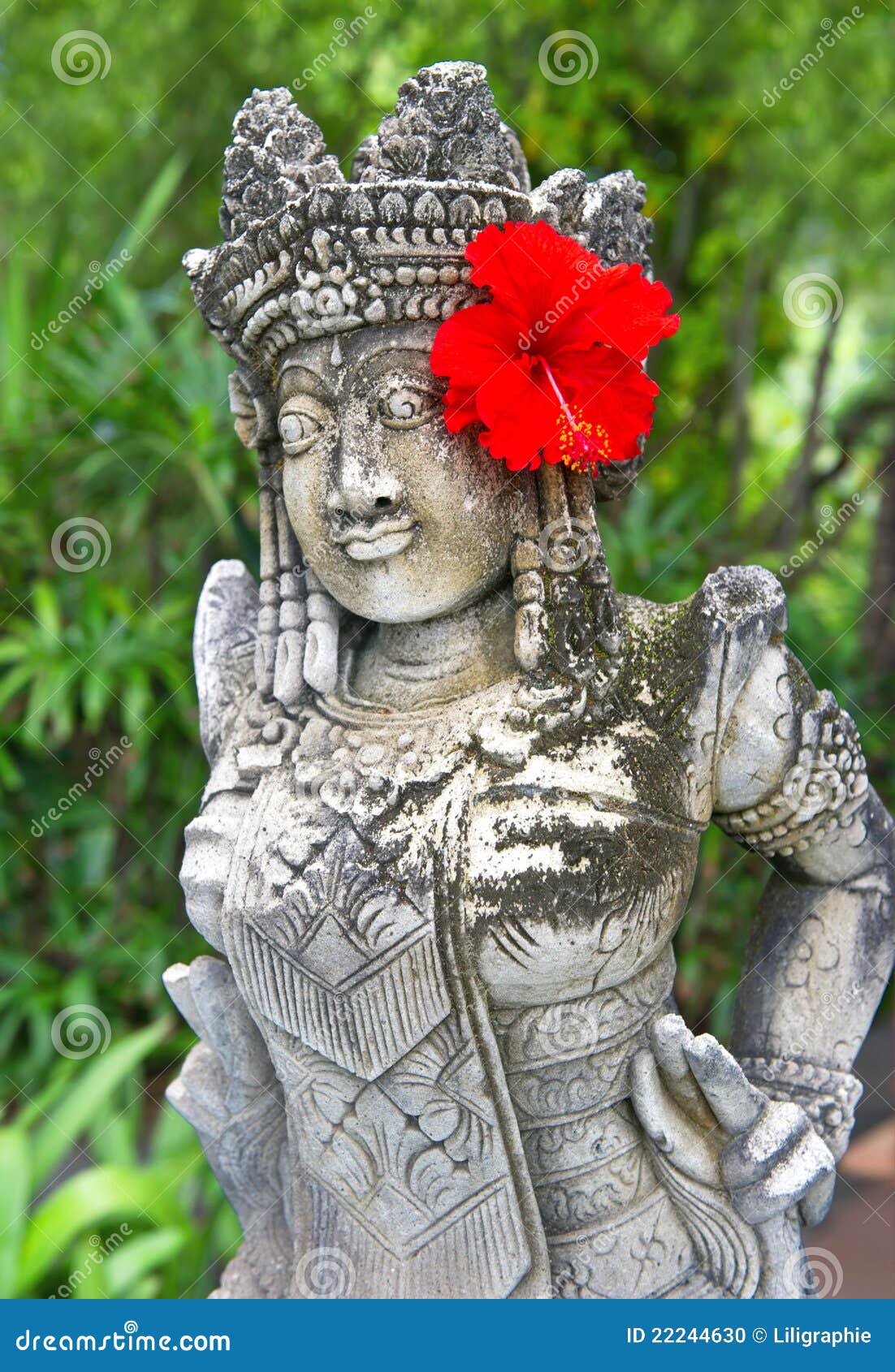 Traditional Female Balinese Statue Stock Photo - Image of asian ...