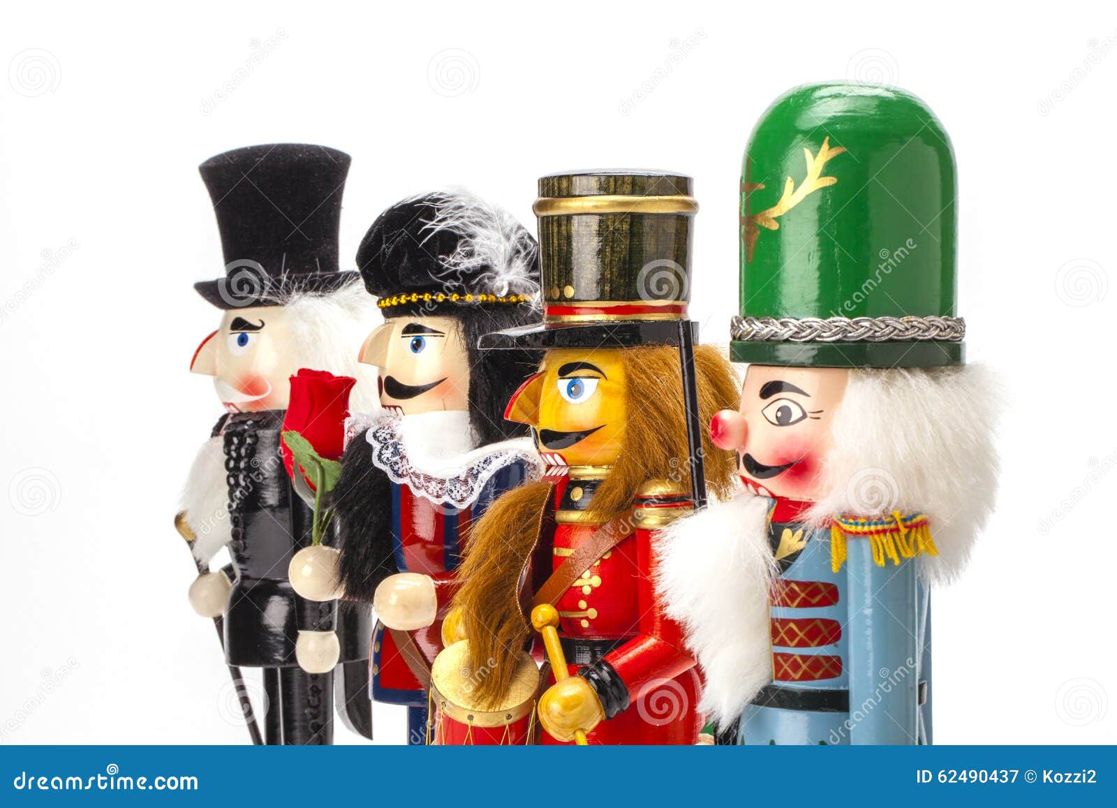 Traditional Figurine Christmas Nutcracker Stock Image - Image of white ...