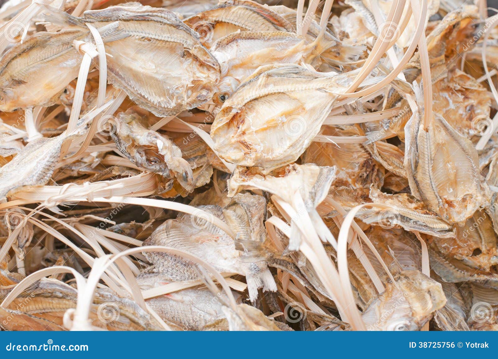 Traditional Fish Drying Outdoors Stock Photo - Image of meat, drying ...