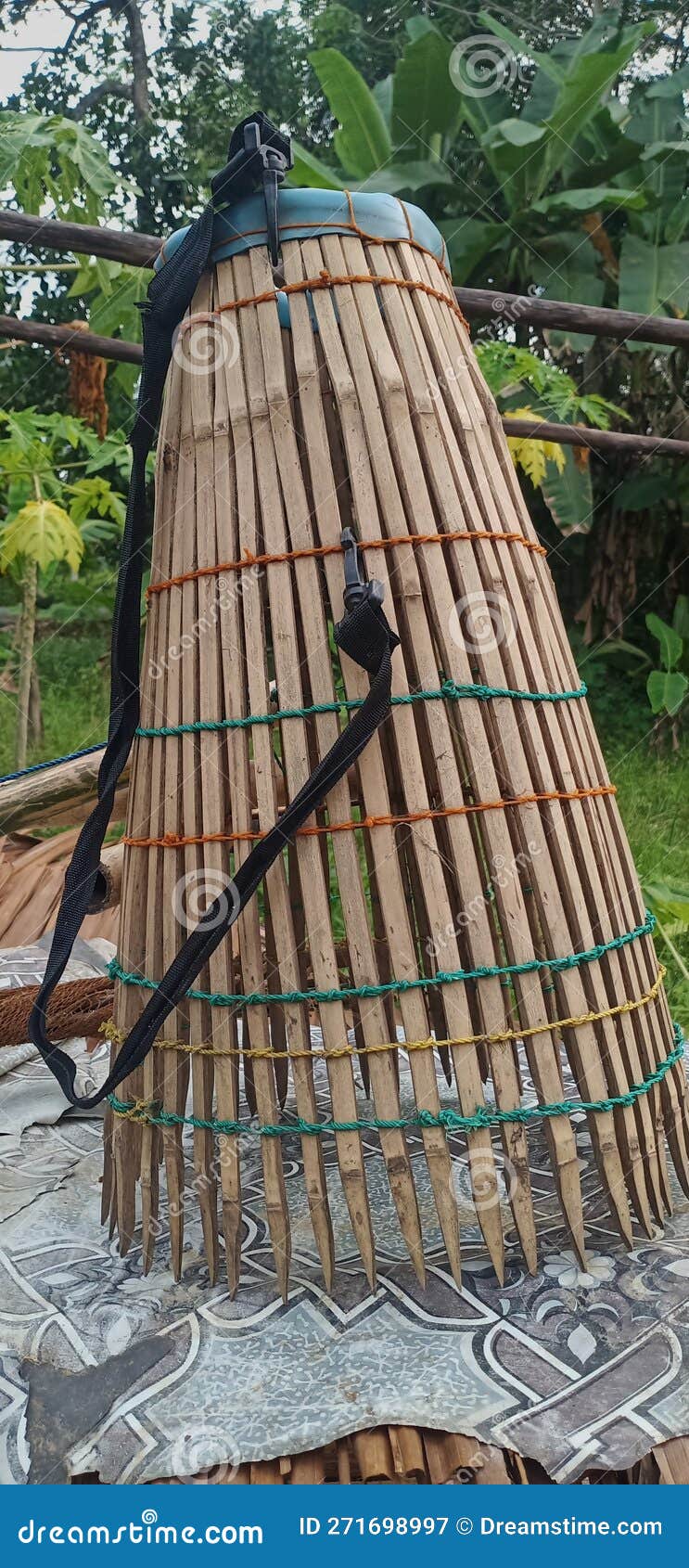 Traditional fish traps stock image. Image of agriculture - 271698997