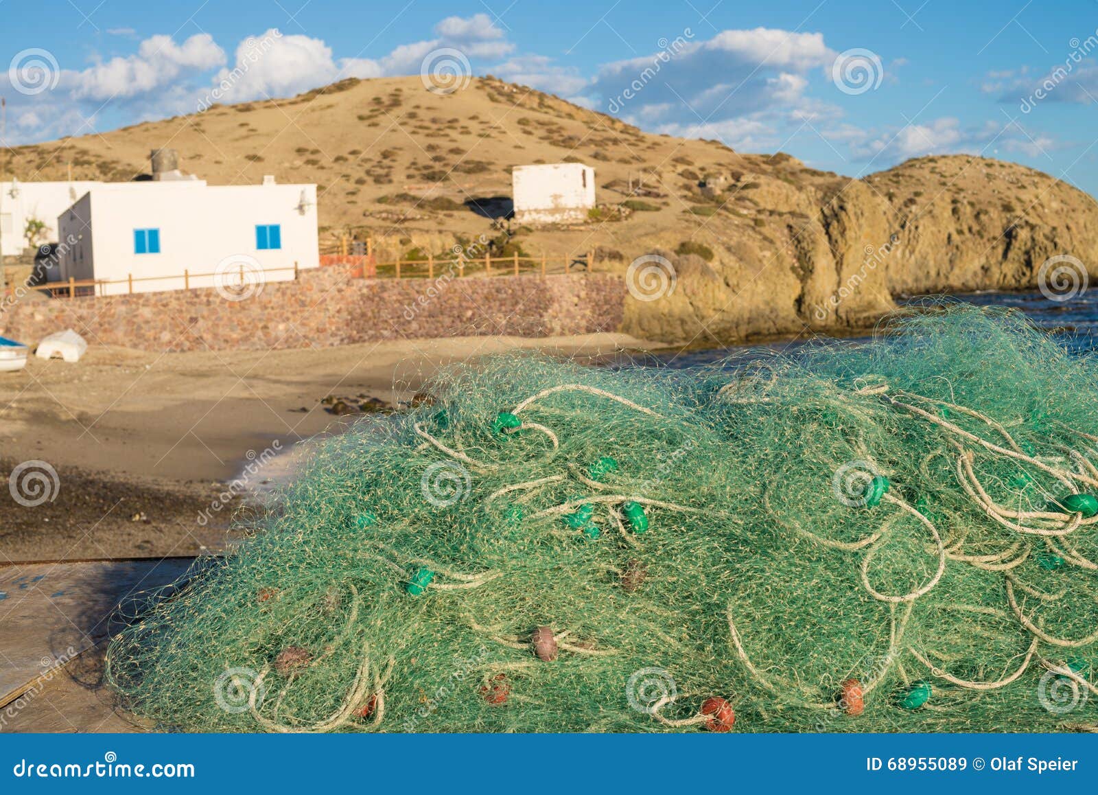 Traditional fishing nets stock image. Image of almeria - 68955089