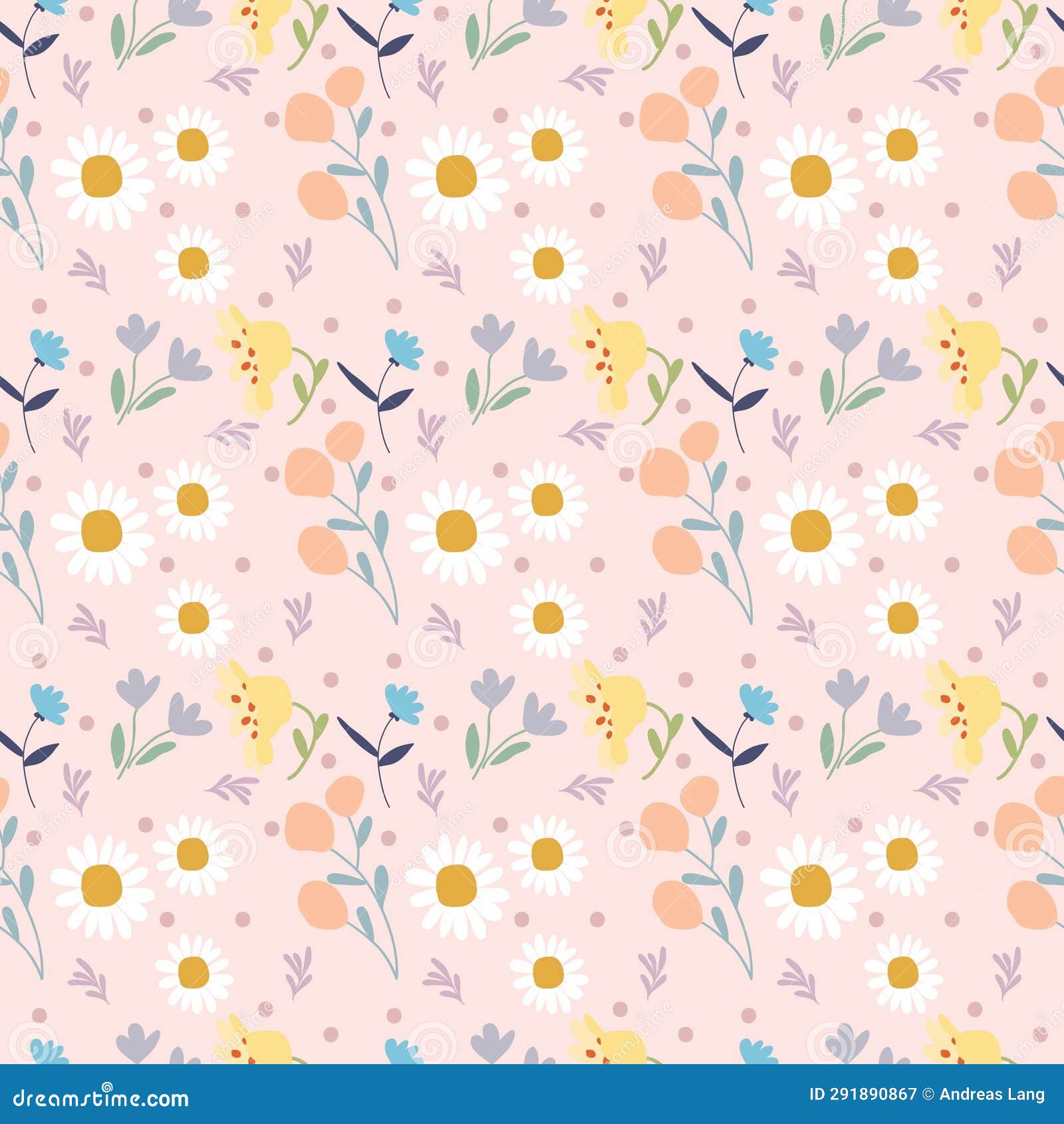 Traditional Floral Pattern Artistic Texture Flower Wallpaper Art Stock ...