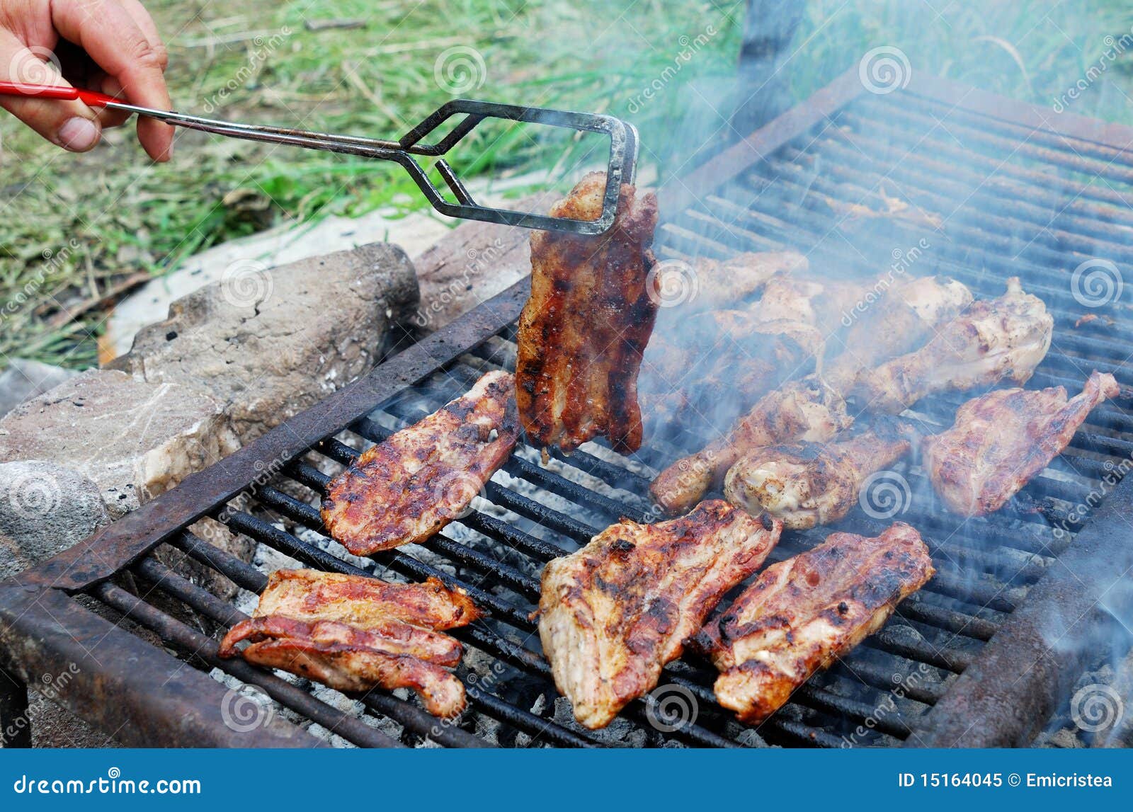 Traditional Food - Pork Barbecue Stock Image - Image of cook, burn ...