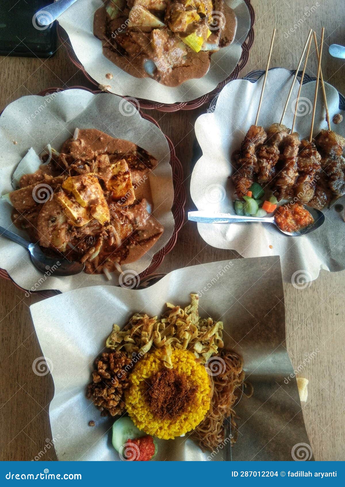 Traditional Foods Bandung West Java Stock Photo - Image of bandung ...