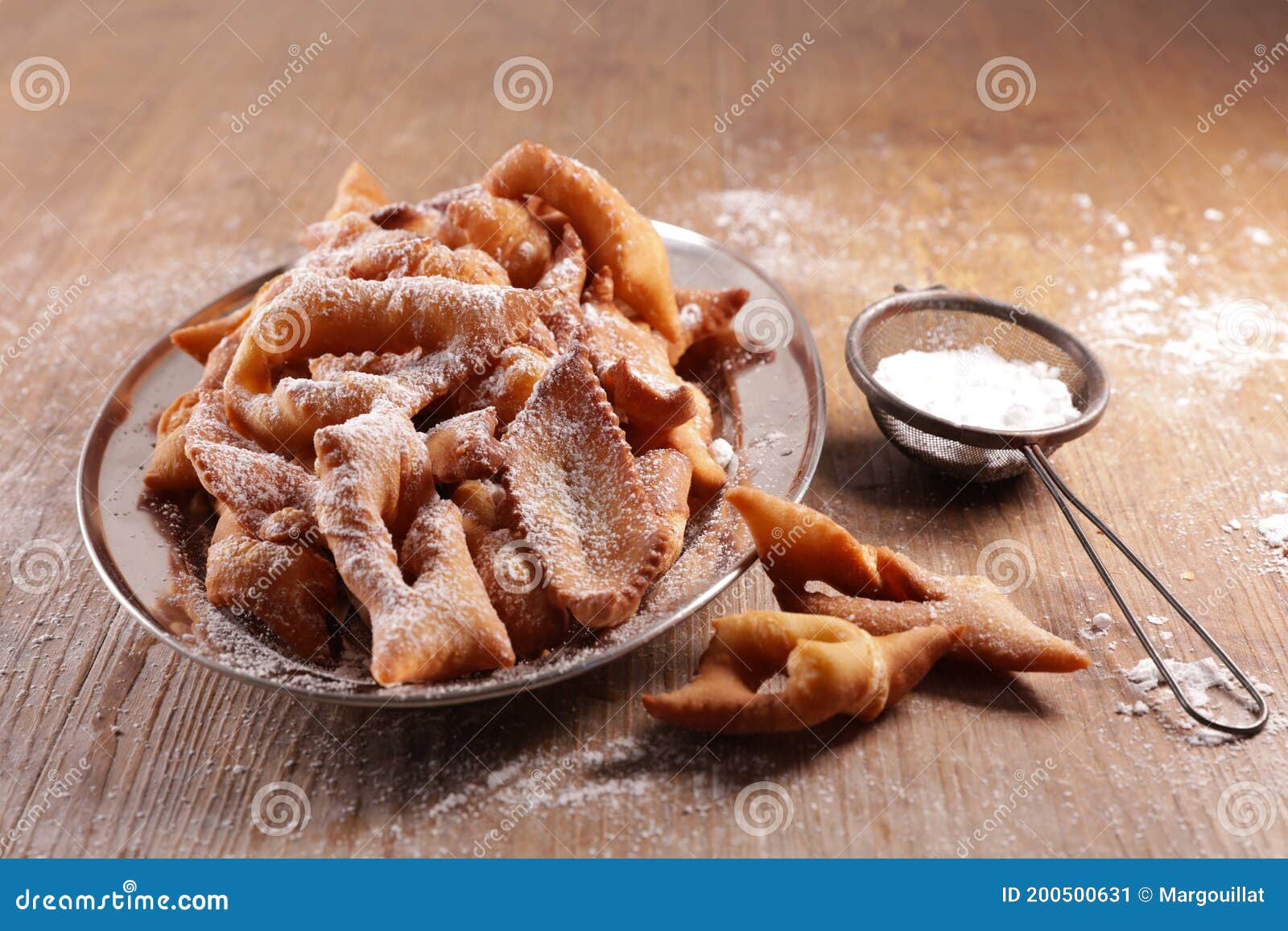 Traditional french bugnes stock image. Image of french - 200500631