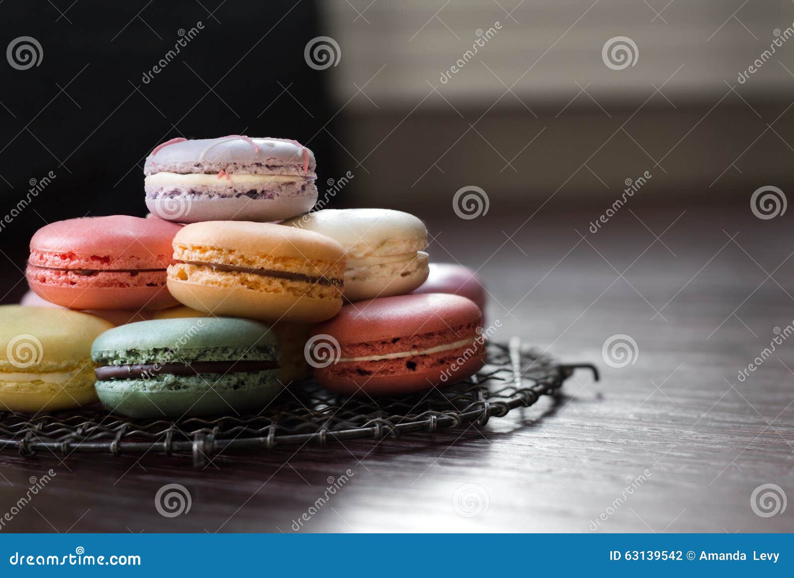 Traditional French Colourful Macaroons Stock Photo - Image of diet ...