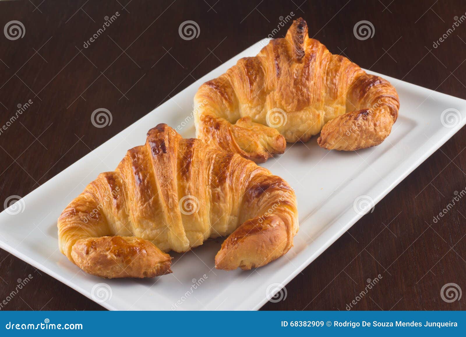 Traditional French Croissant Stock Image - Image of table, croissants ...