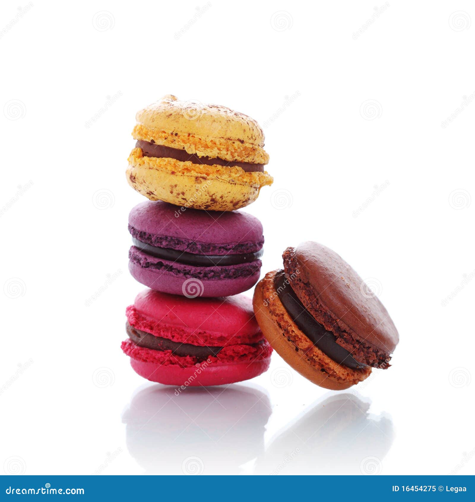 Traditional French Macarons Stock Image - Image of chocolate, brown ...