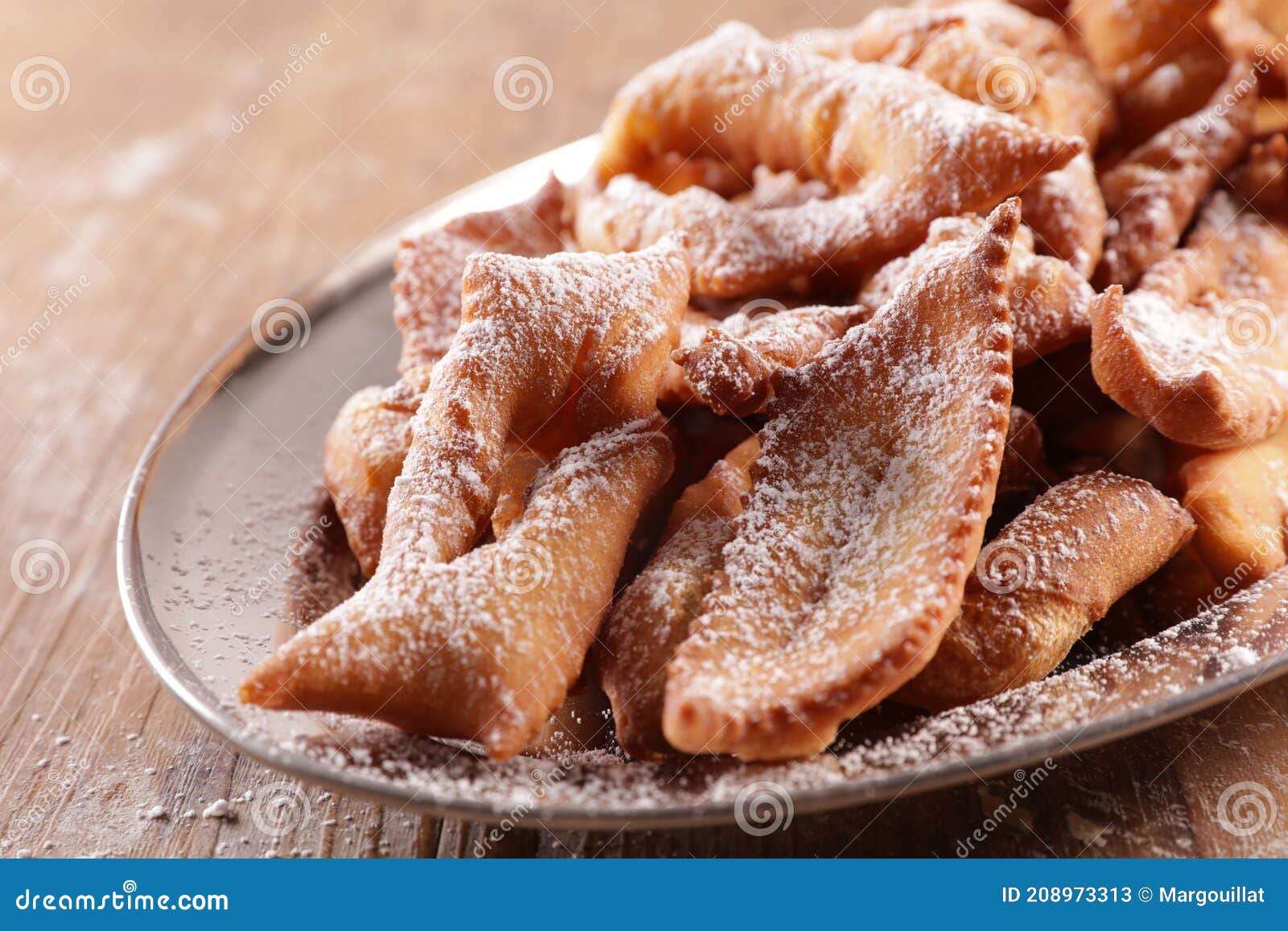 Traditional fried bugne stock image. Image of food, french - 208973313