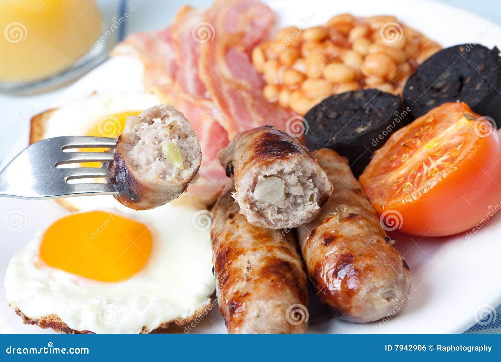 Traditional Full English Breakfast Stock Photo - Image of beans, diet ...