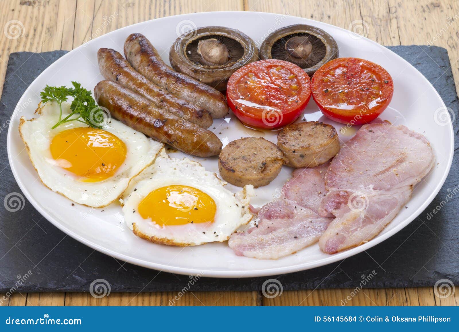 Traditional Full English Breakfast Stock Image | CartoonDealer.com ...
