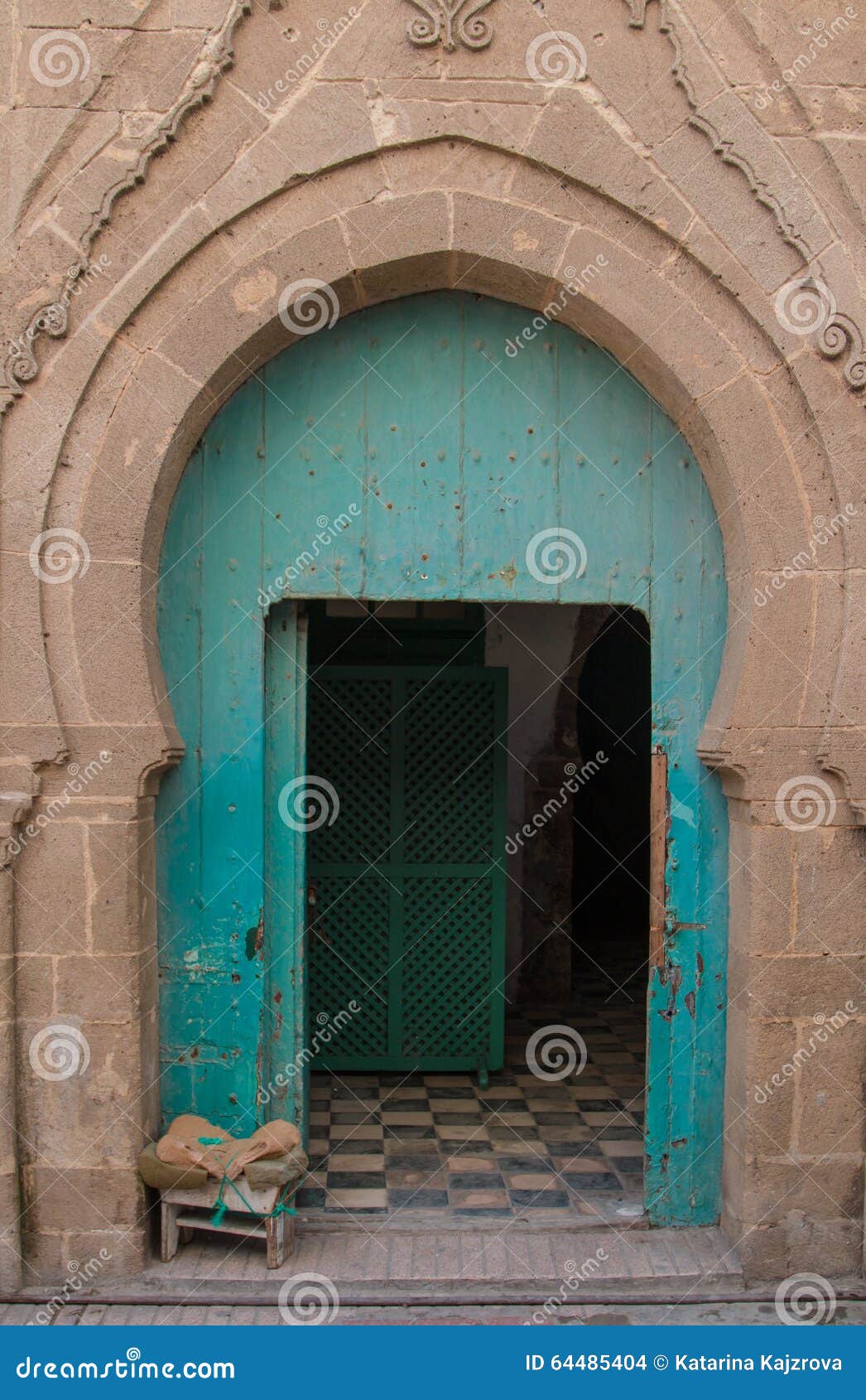 Traditional gate, Morocco stock photo. Image of door - 64485404