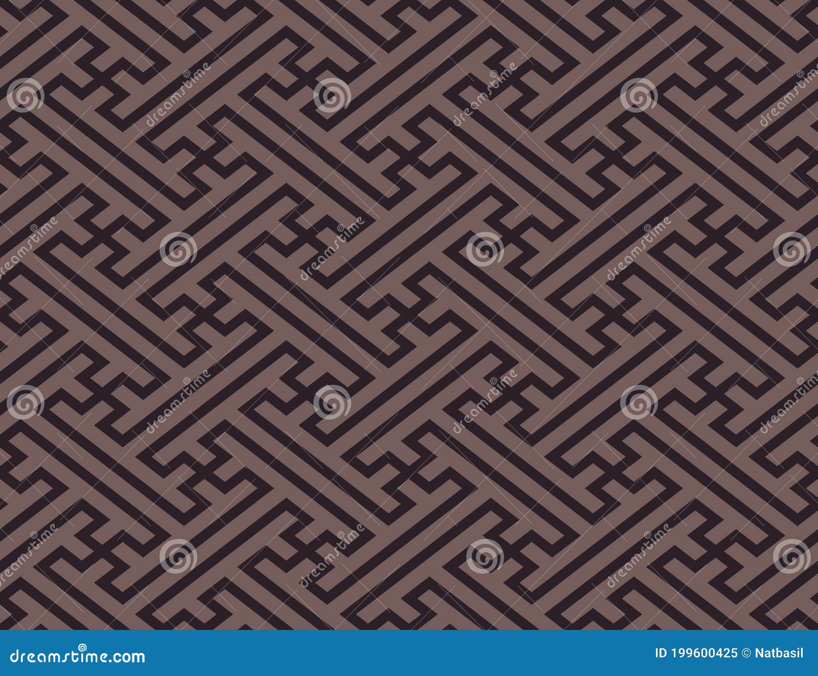 Traditional Geometric Japanese Seamless Pattern Stock Illustration ...