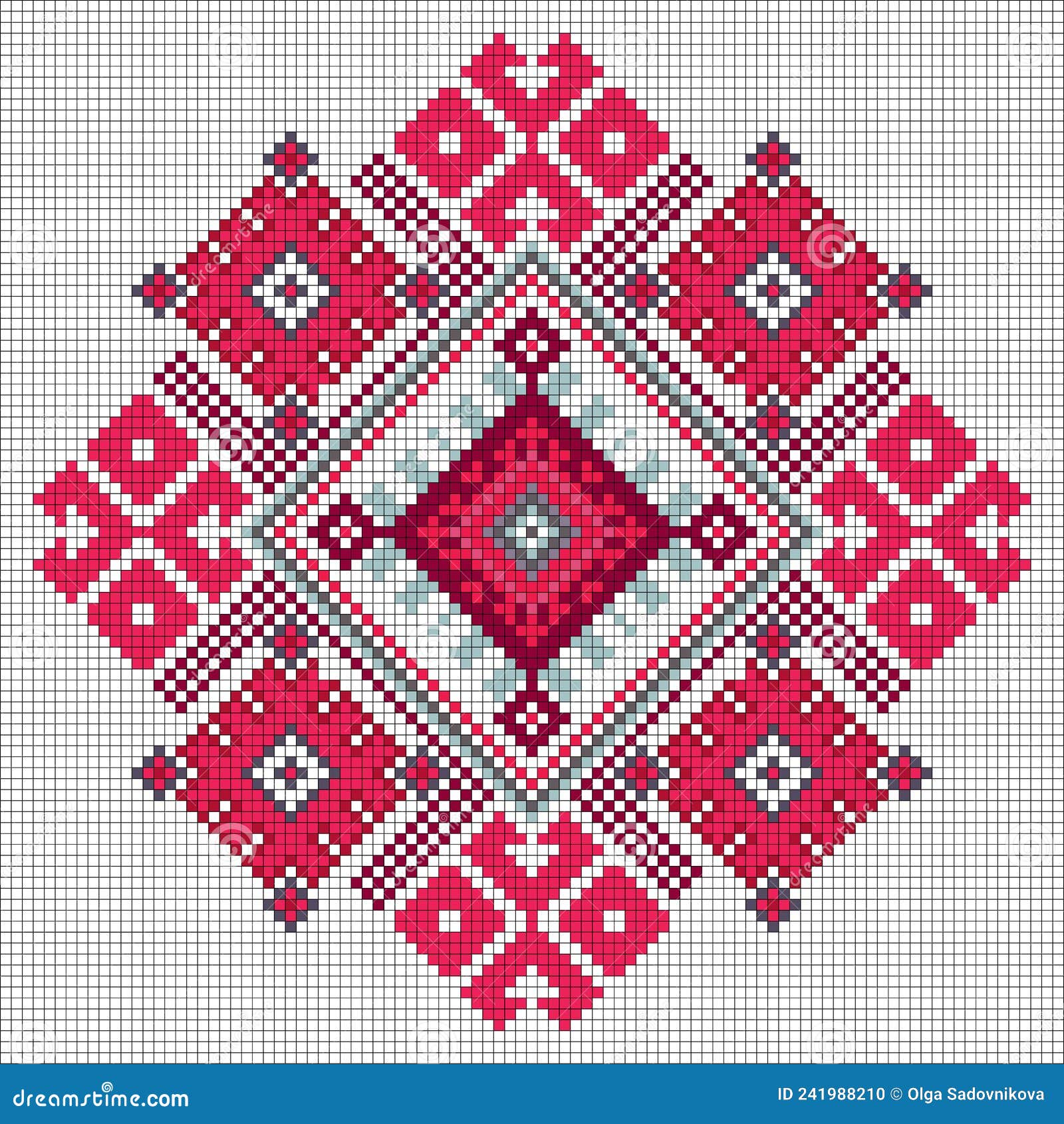 Traditional Geometric Pattern for Slavic Embroidery Stock Vector ...