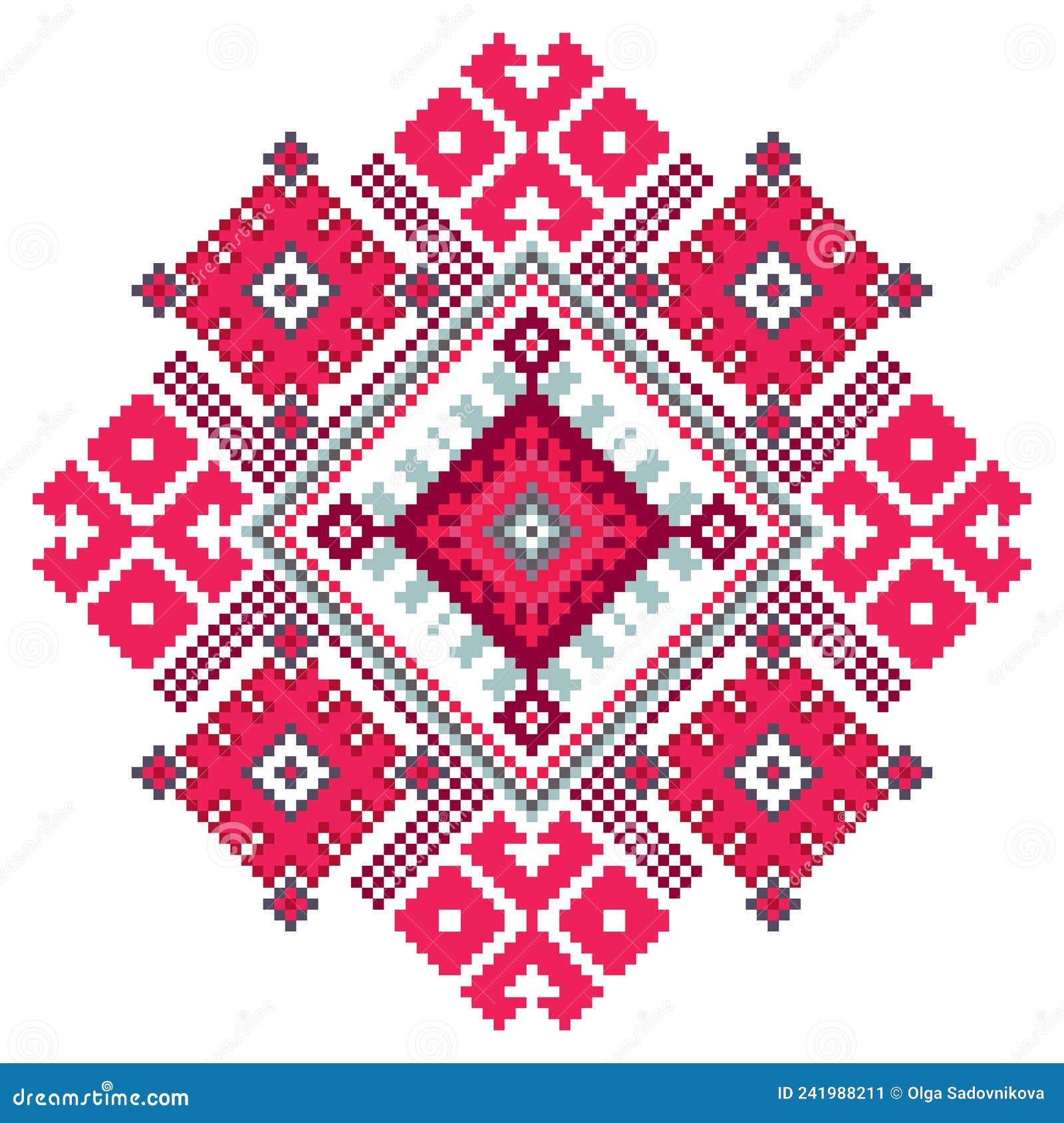 Traditional Geometric Pattern for Slavic Embroidery Stock Vector ...