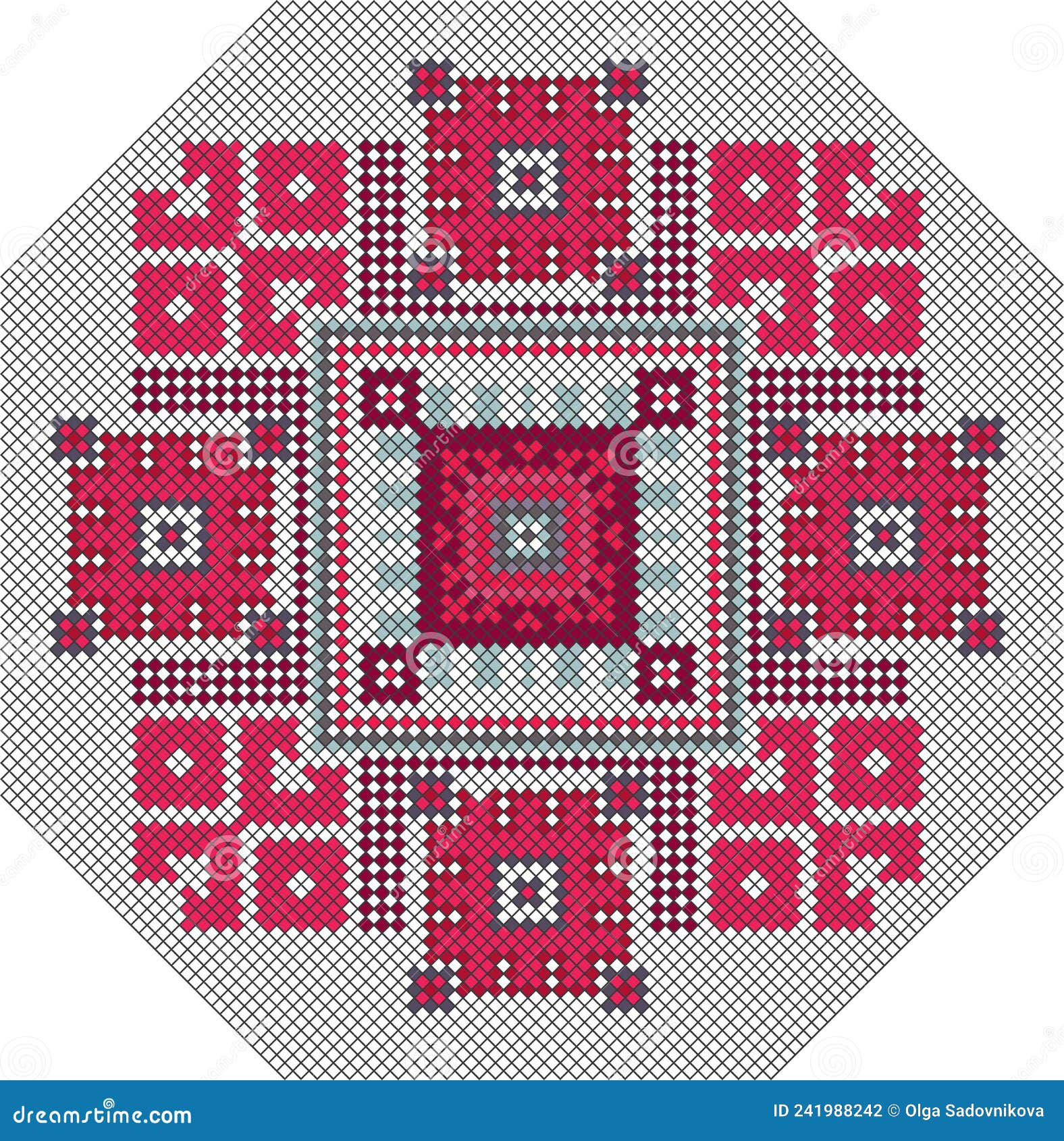 Traditional Geometric Pattern for Slavic Embroidery Stock Vector ...