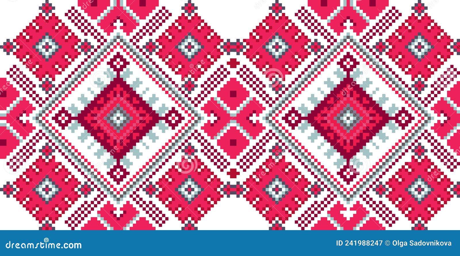 Traditional Geometric Pattern for Slavic Embroidery Stock Vector ...
