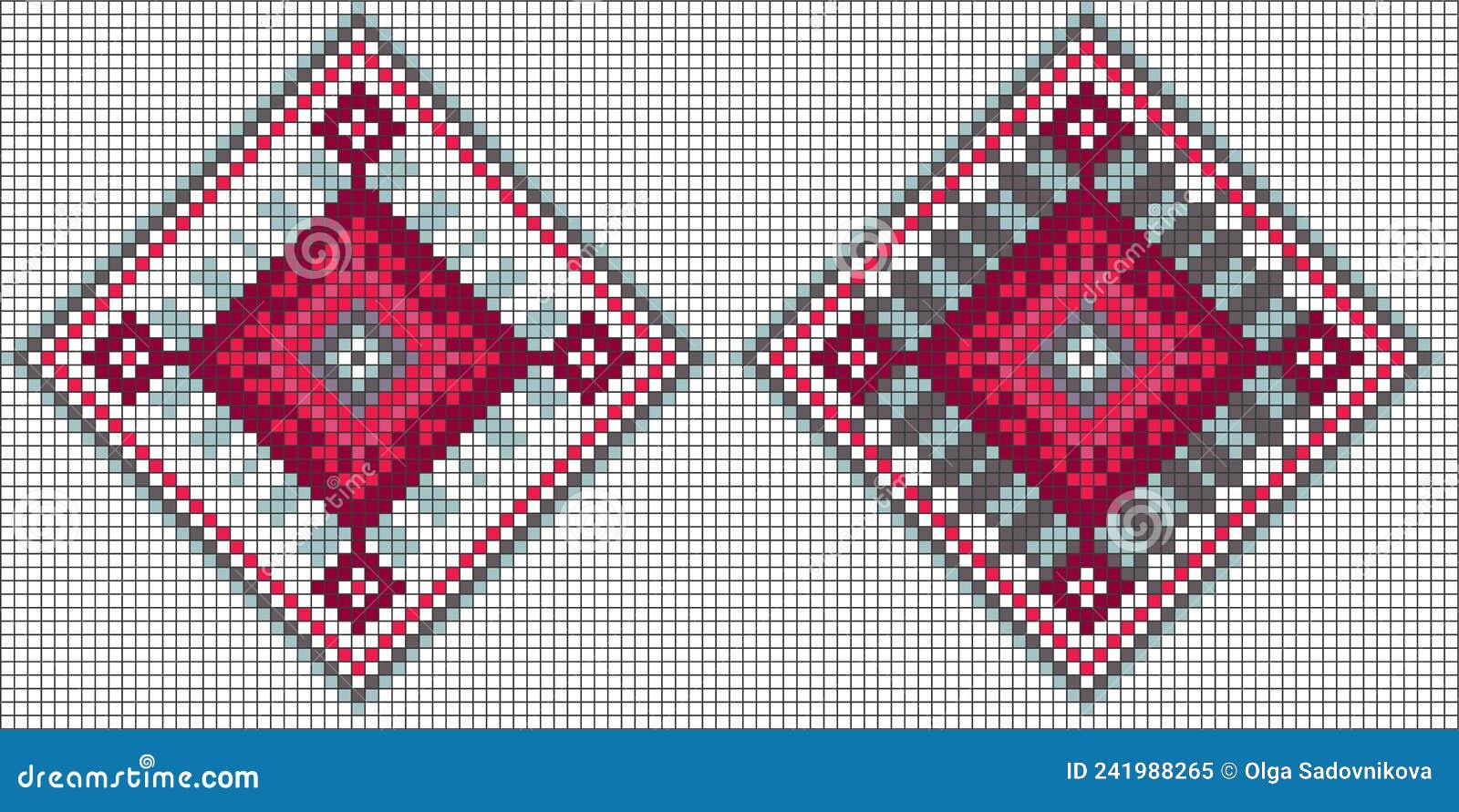 Traditional Geometric Pattern for Slavic Embroidery Stock Vector ...