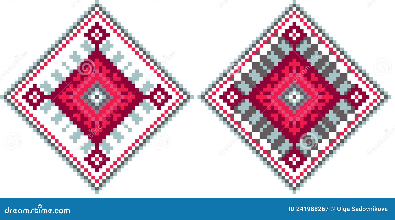 Traditional Geometric Pattern for Slavic Embroidery Stock Vector ...