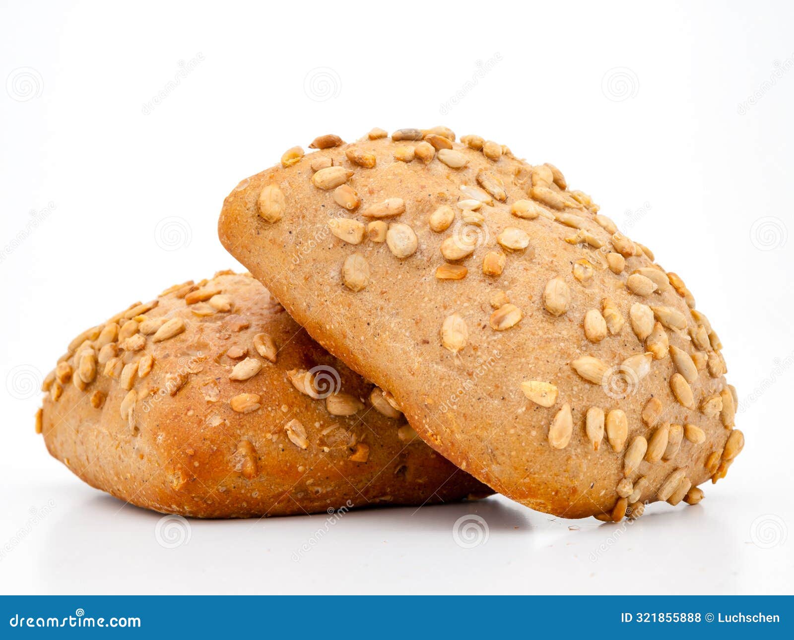 Traditional German Buns with Pumpkin Seeds Stock Photo - Image of ...