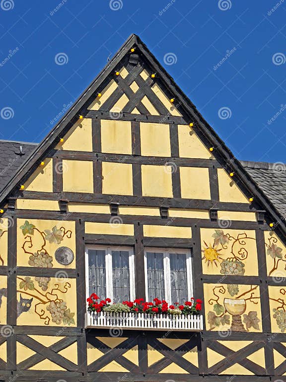Traditional German house stock image. Image of carcass - 20315467