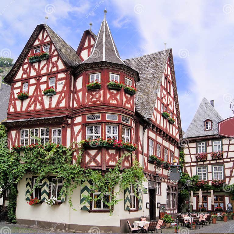 Traditional German house stock photo. Image of attraction - 24628974