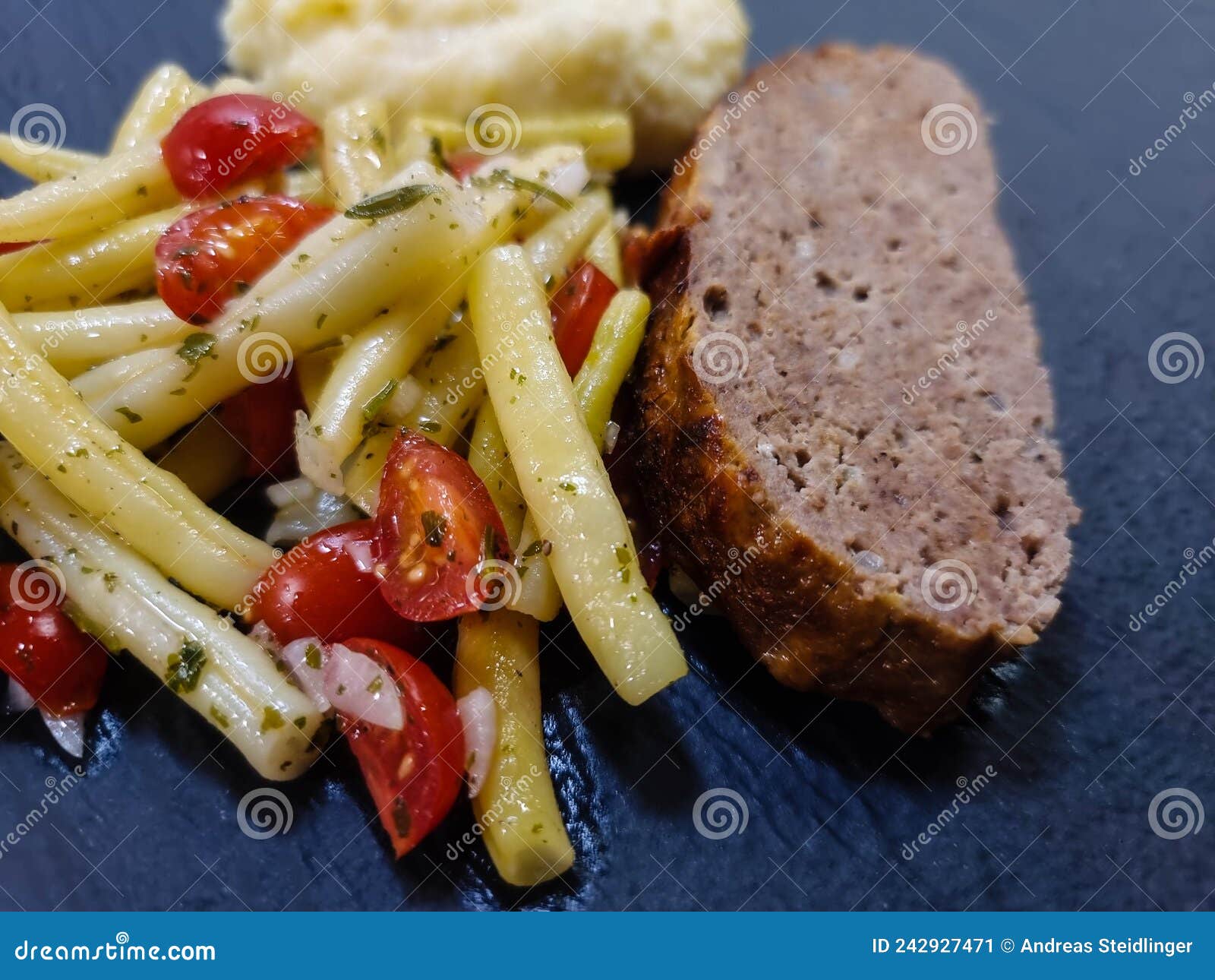 Traditional German Meatloaf Stock Image - Image of menu, minced: 242927471
