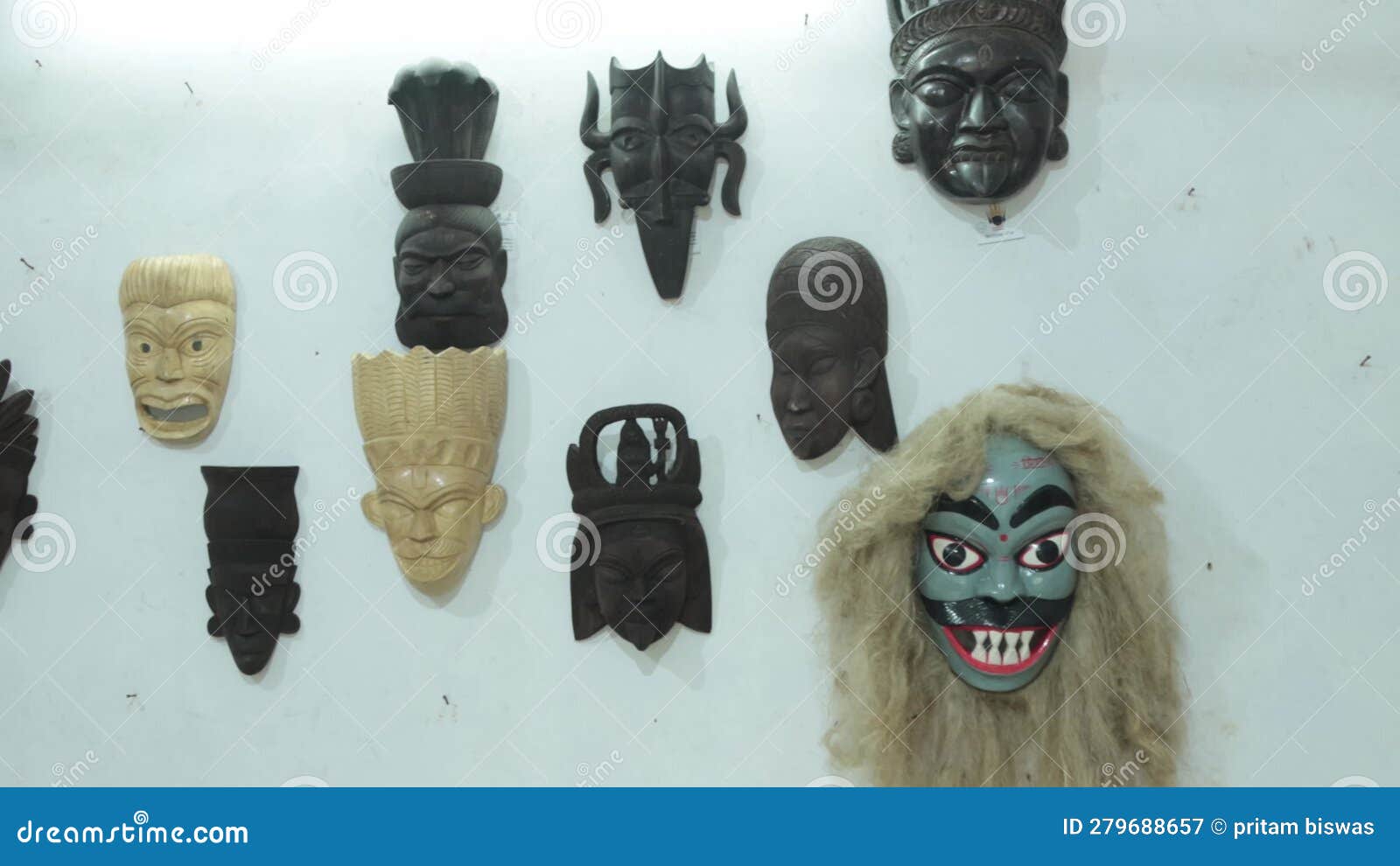 Traditional Gomira Mask for Tribal Dance Stock Video - Video of ...