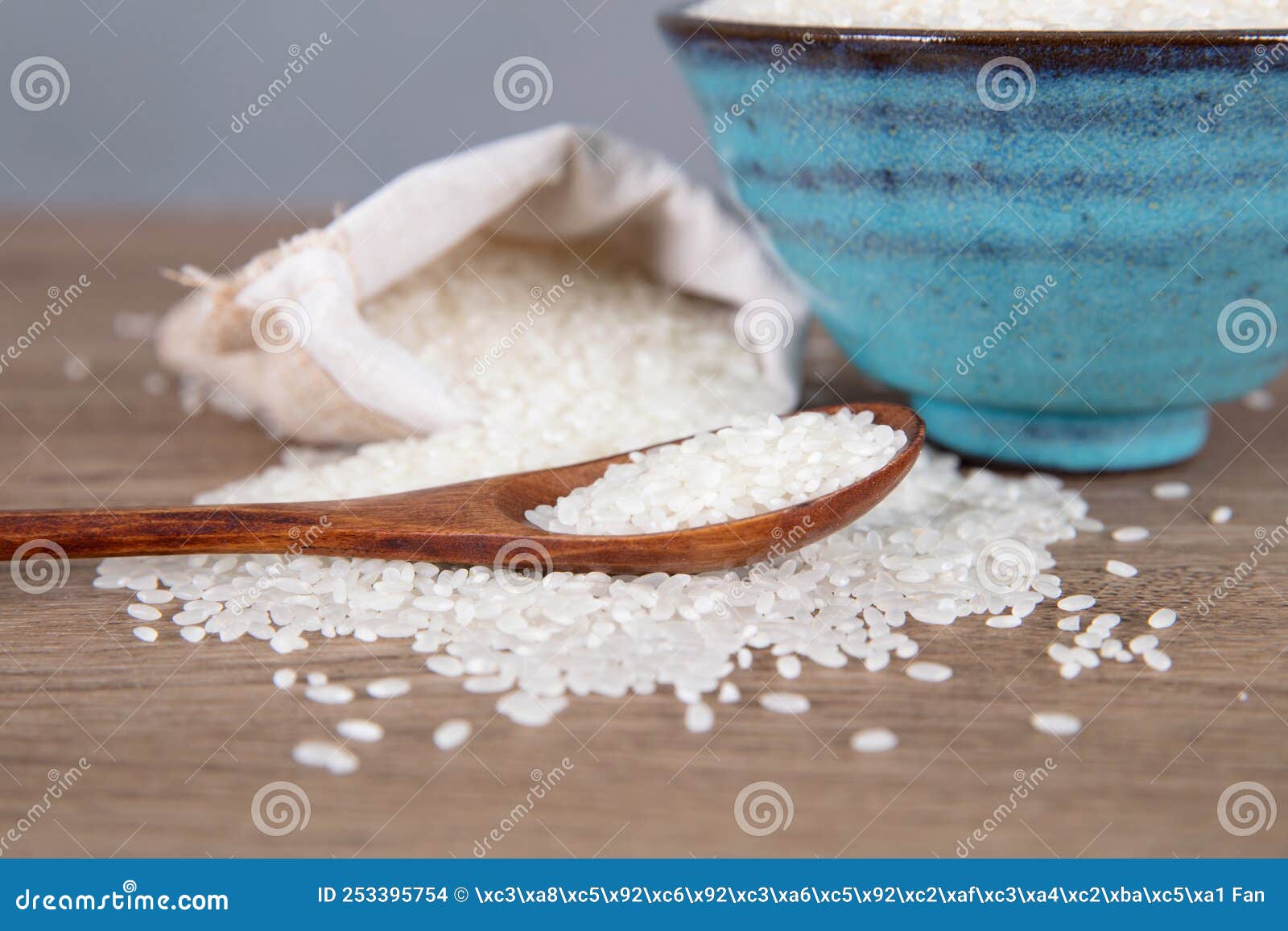 Traditional Grain Rice on Table Stock Photo - Image of porcelain, table ...