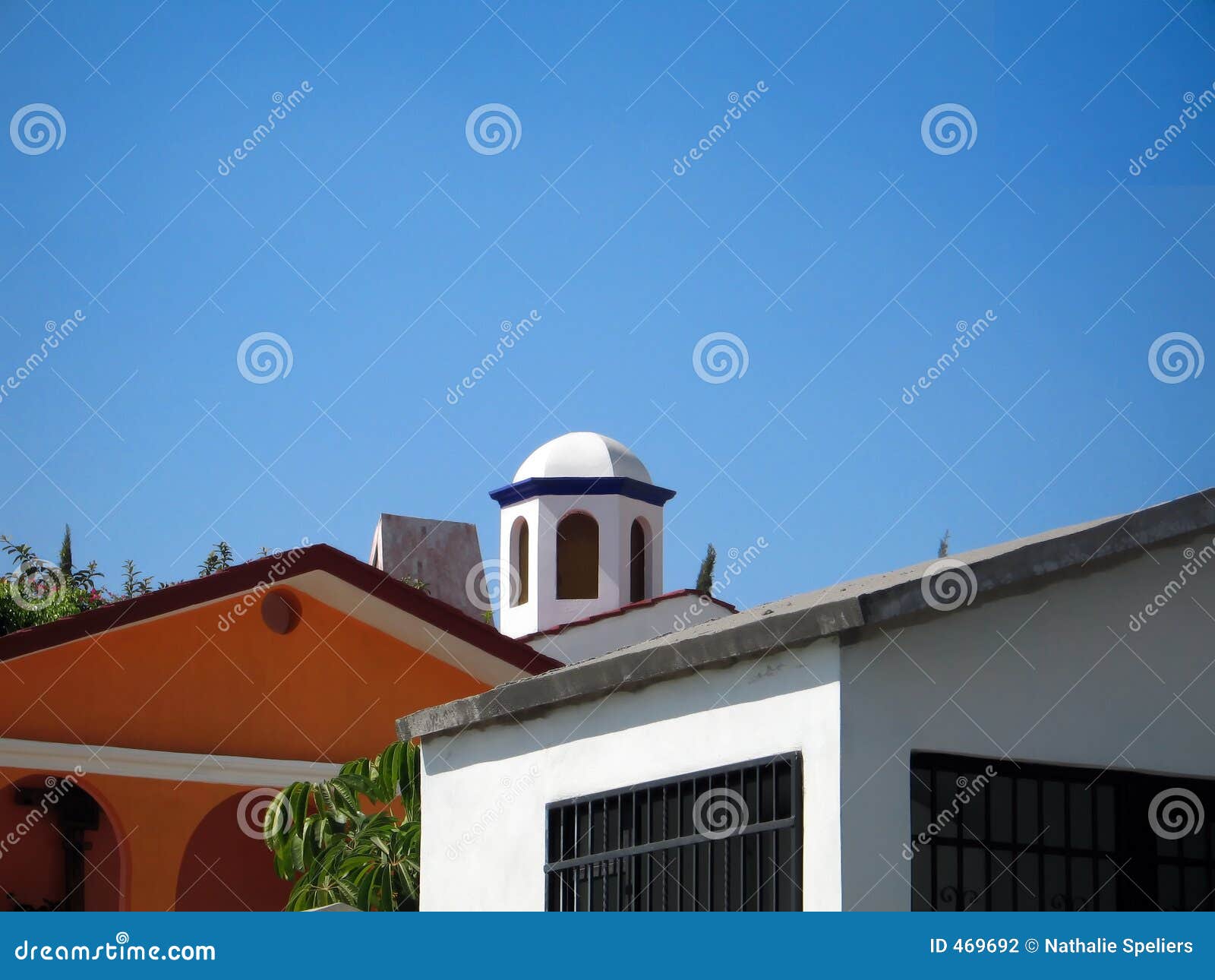 Traditional Greek houses stock photo. Image of closeup - 469692