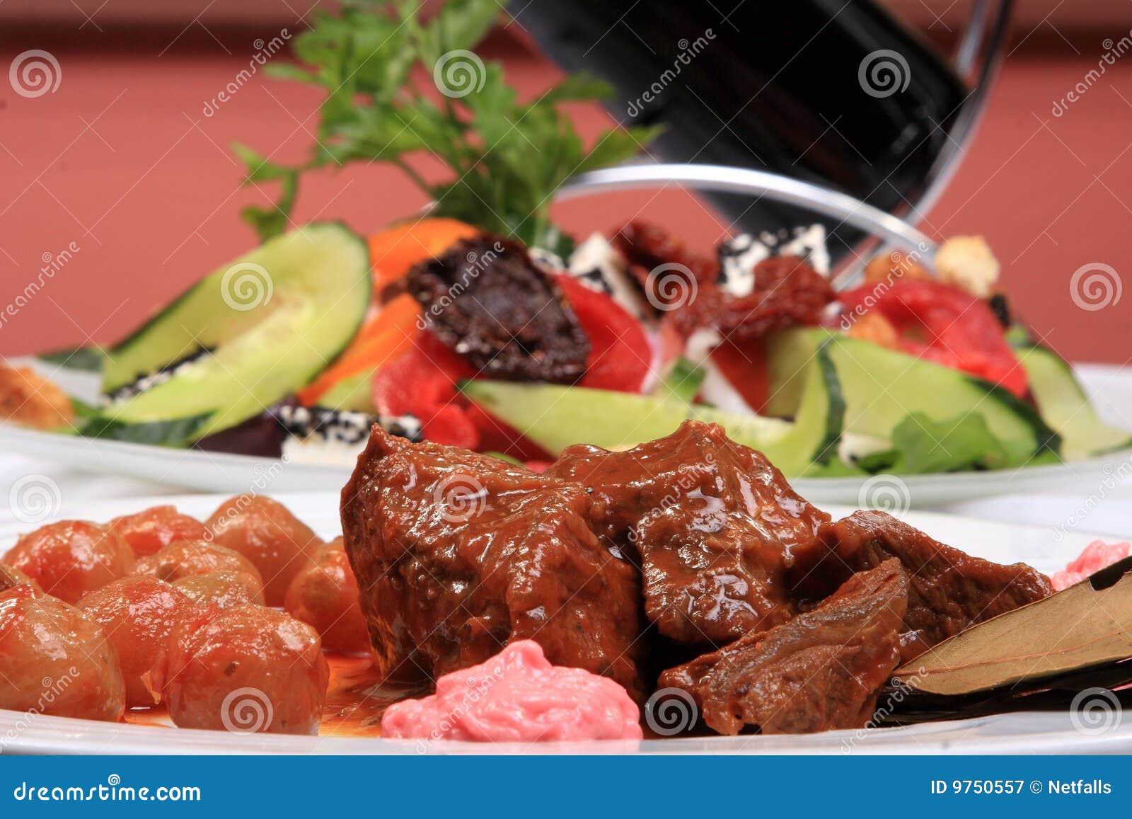 Traditional Greek Rabbit Stifado, Stock Image - Image of meal, food ...