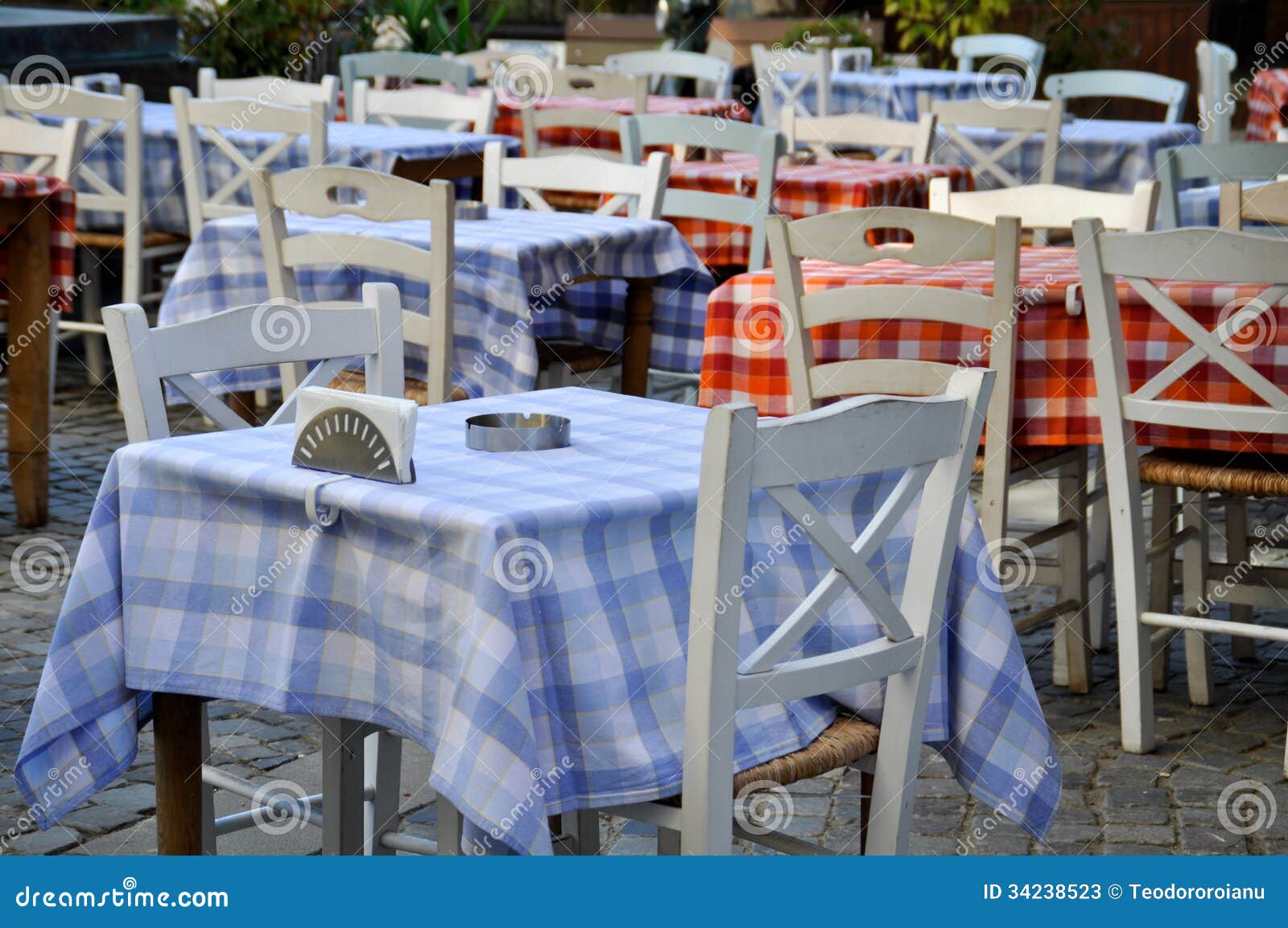 Traditional Greek Restaurant Stock Image - Image of greek, simple: 34238523