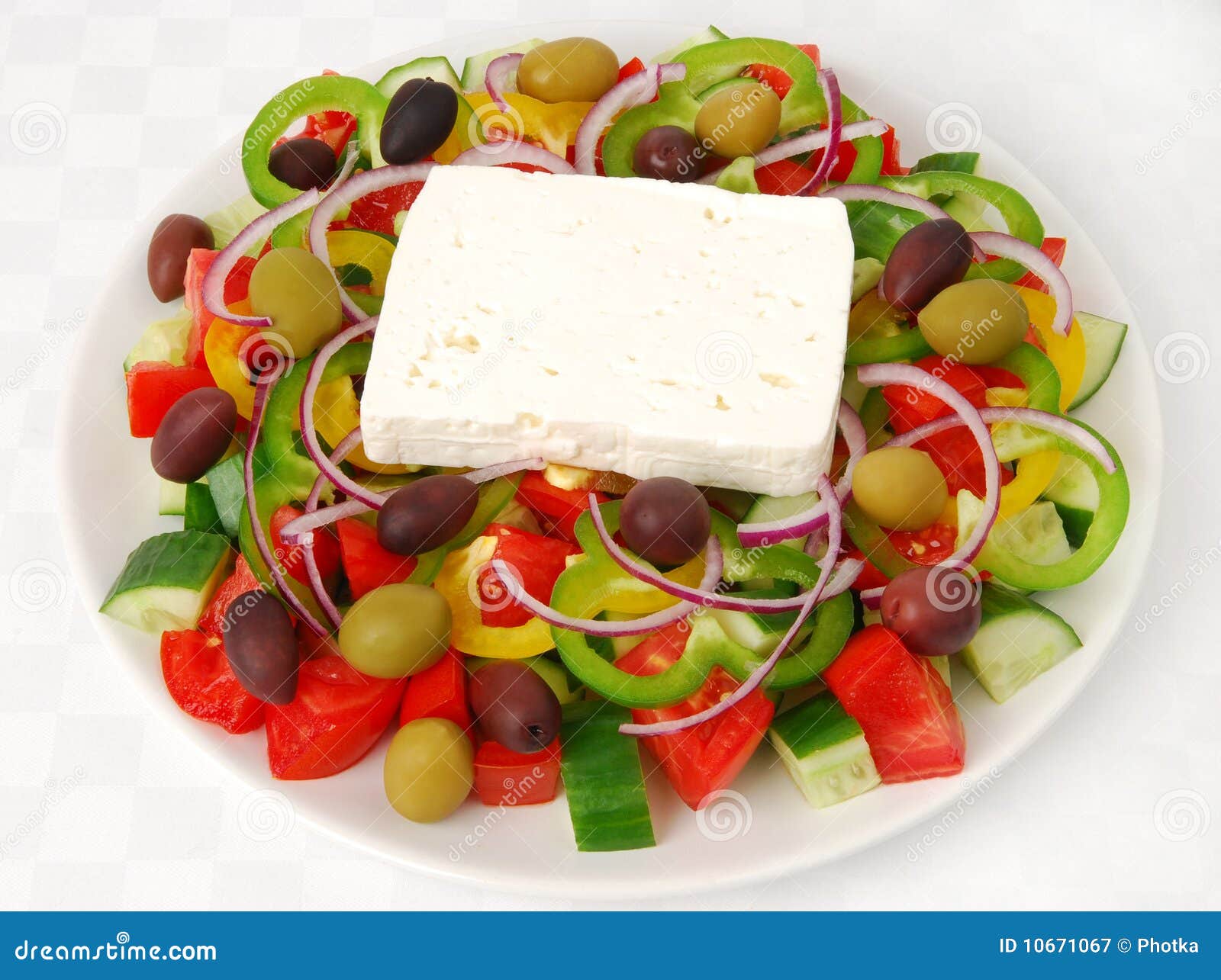 Traditional Greek salad stock image. Image of light, organic - 10671067