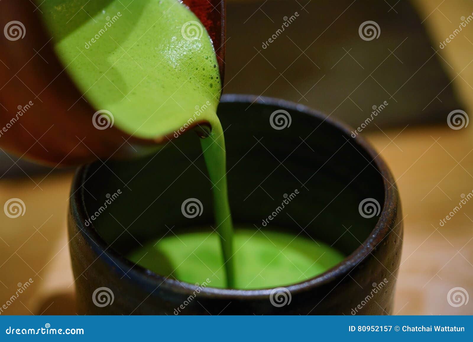 Traditional Green Tea Pouring Scene Stock Image - Image of oriental ...