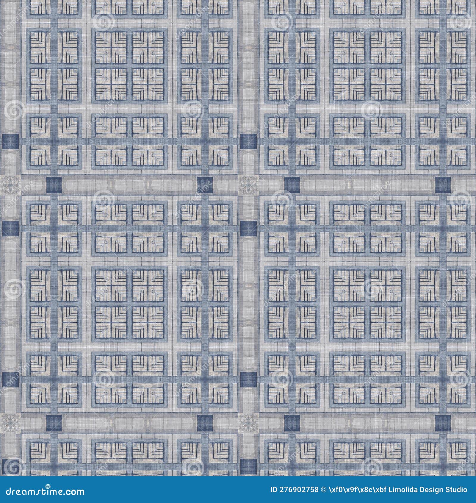 Traditional Grey Mosaic Seamless Pattern Print. Fabric Effect Mexican ...