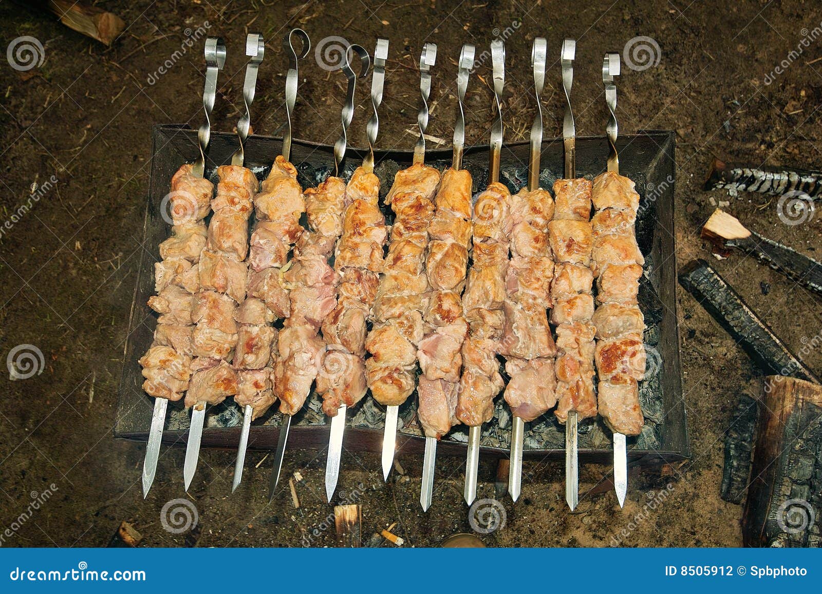 Traditional grilled meat stock photo. Image of charcoal - 8505912