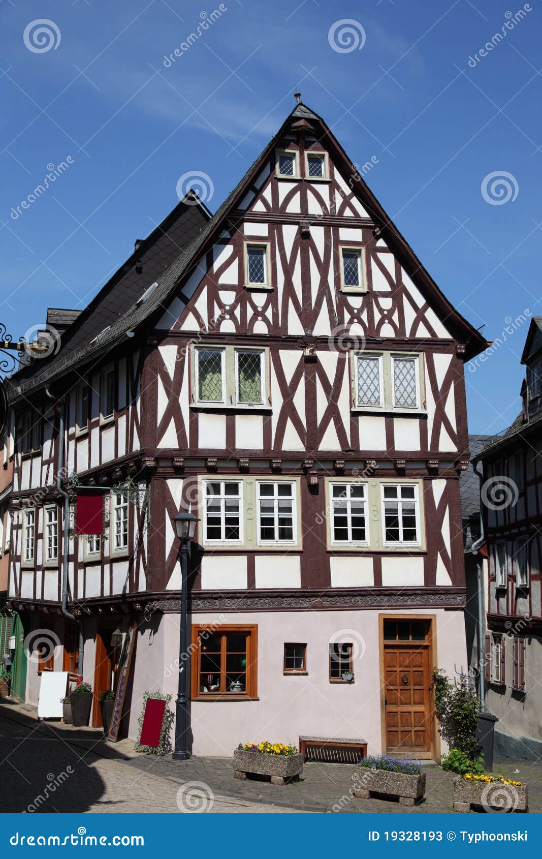 Traditional Half-timbered House Stock Image - Image of town, exterior ...
