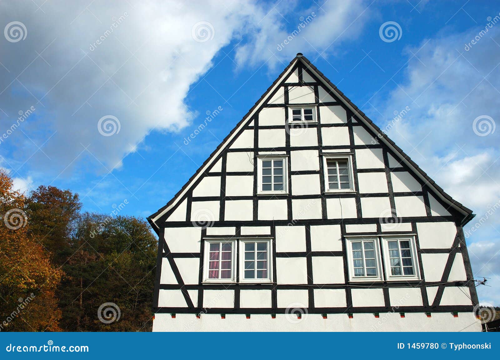 Traditional Half-timbered Houses, Germany Stock Photo - Image of north ...