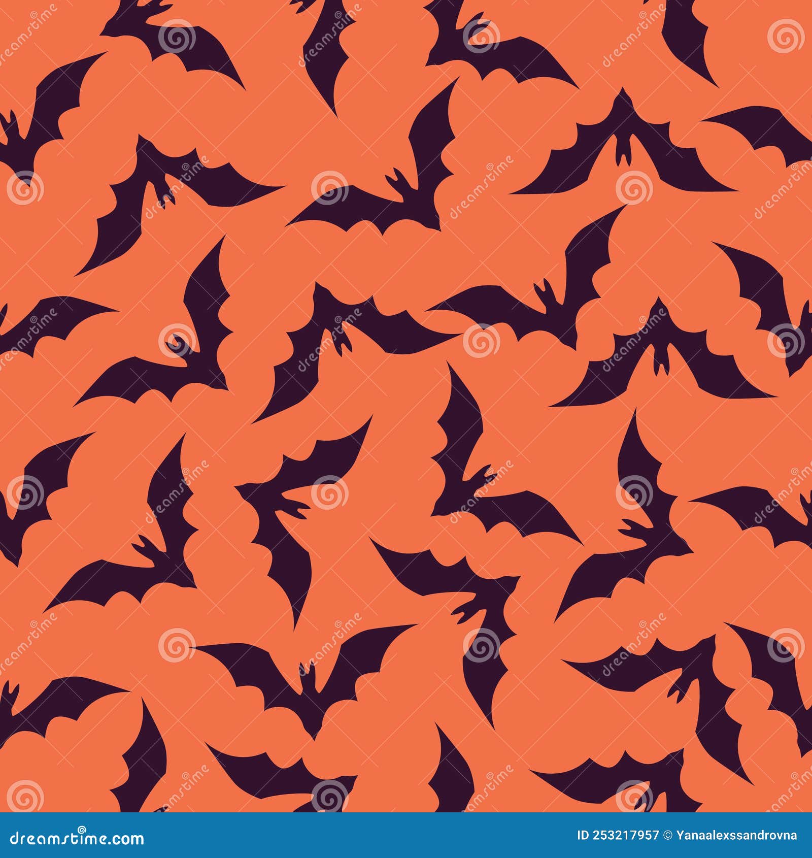Traditional Halloween Vector Seamless Background. Repeating Pattern ...