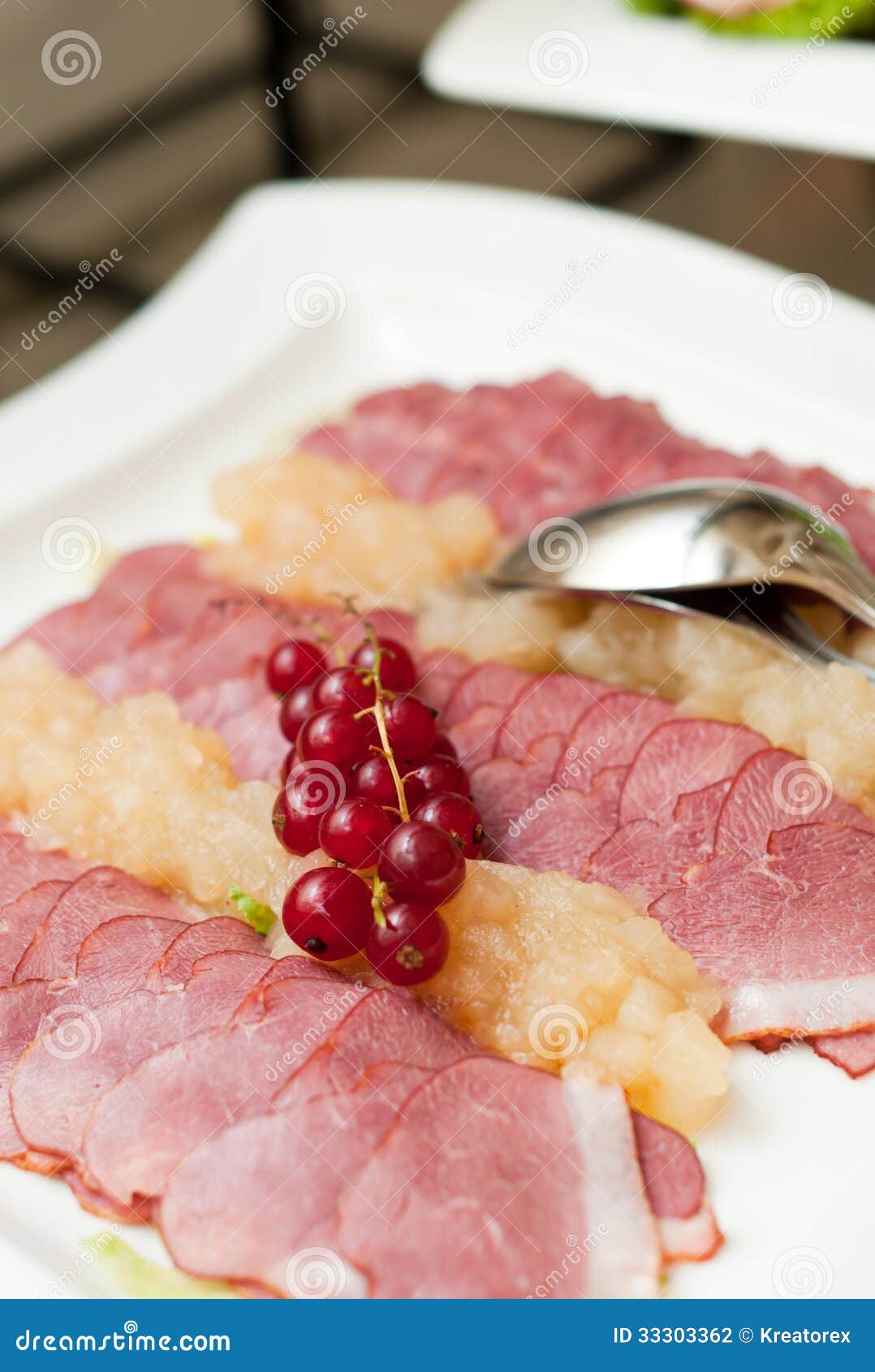 Traditional ham stock photo. Image of appetizer, hotel - 33303362