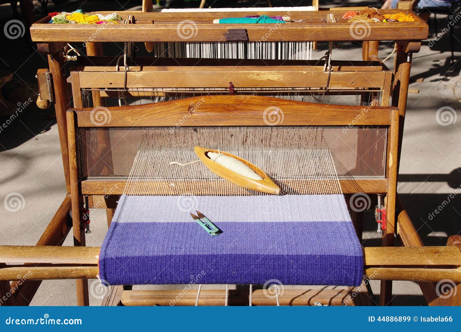 Traditional Hand Loom for Carpets,Bulgaria Stock Image - Image of ...