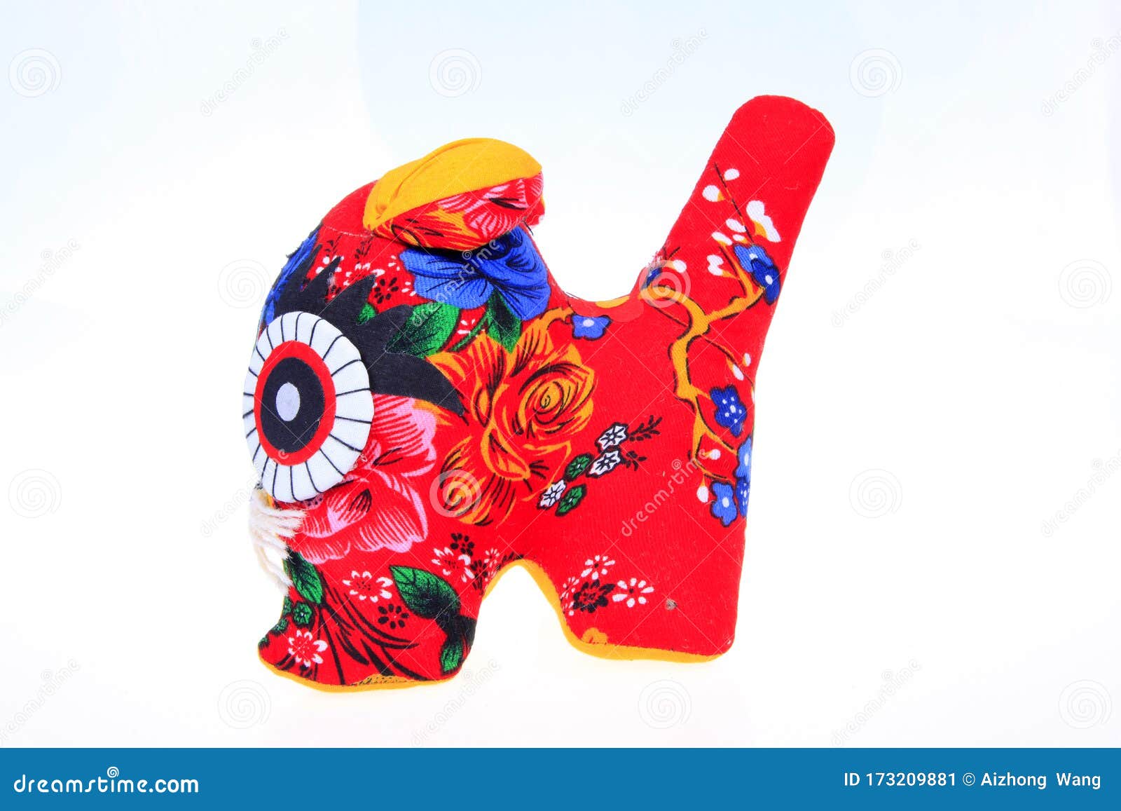 Traditional Hand Made Cloth Tiger Toy Stock Image - Image of style ...