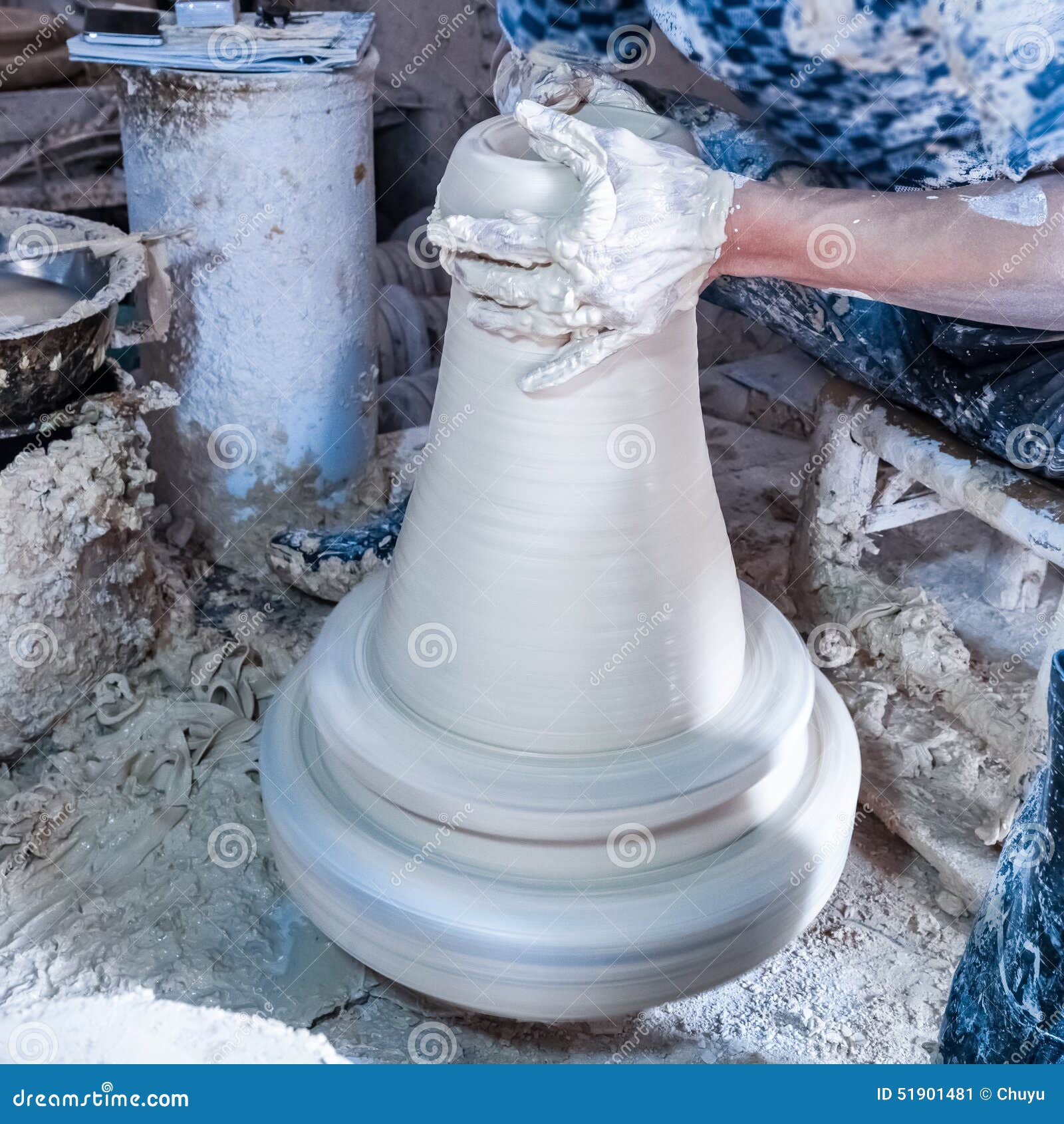 Traditional Hand-made Porcelain Stock Image - Image of jingdezhen ...