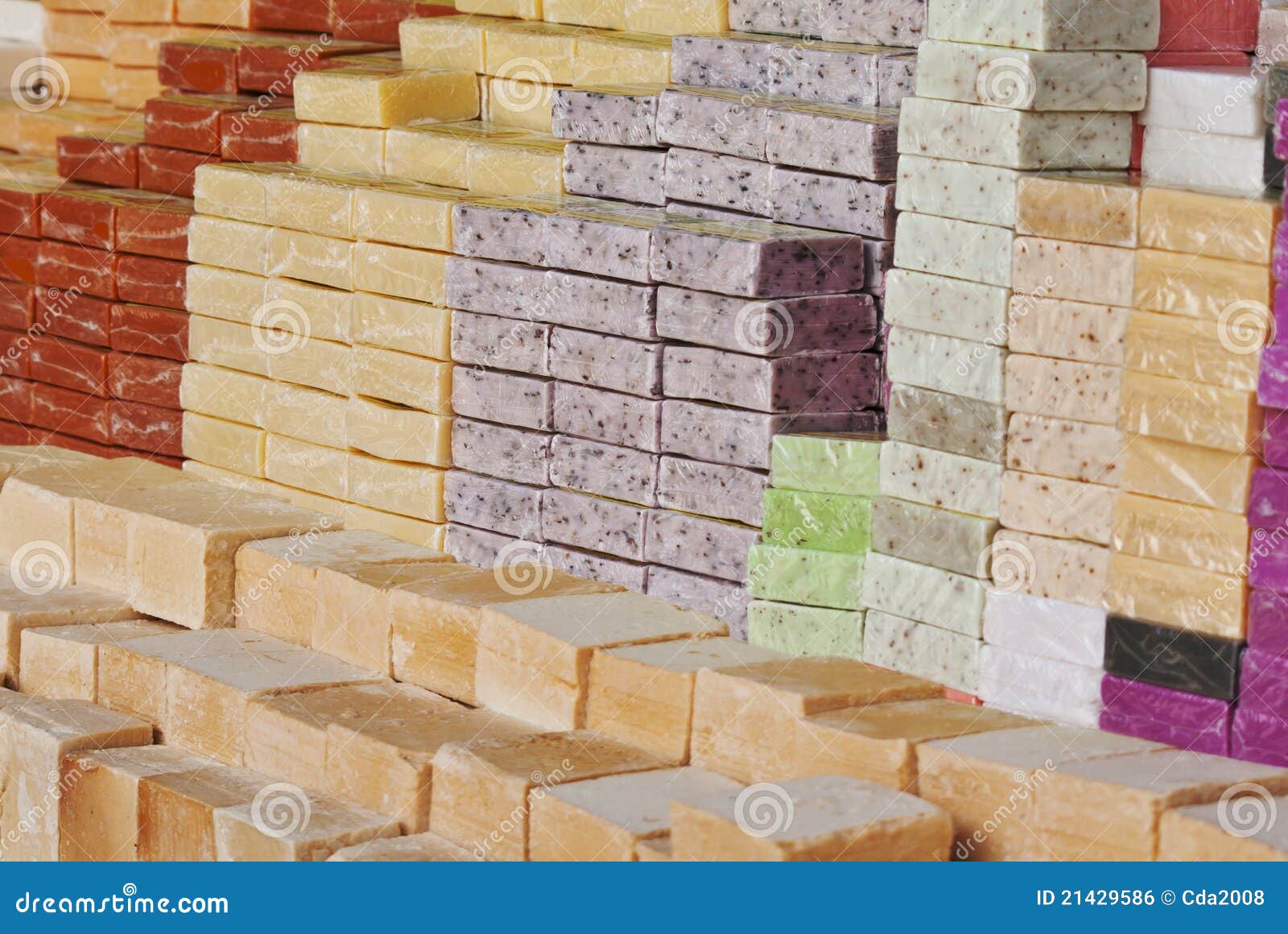 Traditional Hand-made Soap Bars. Stock Photo - Image of hand, cleaning ...
