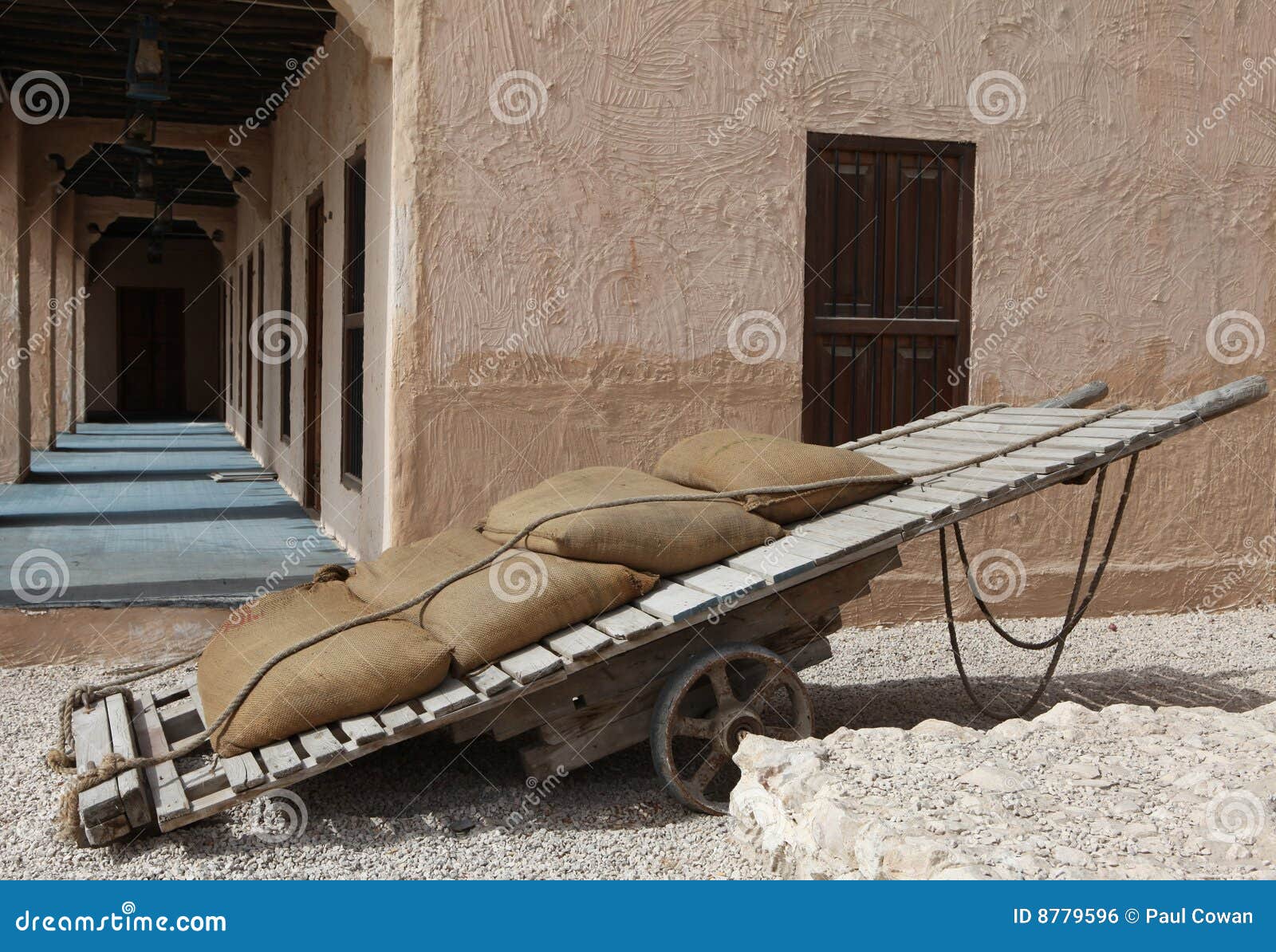 Traditional handcart stock photo. Image of basic, arabia - 8779596