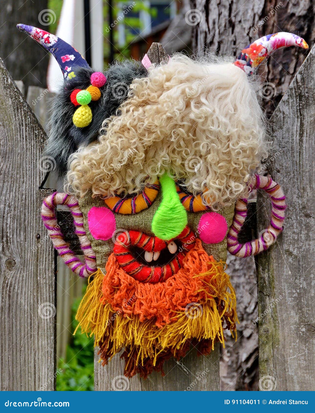 Traditional handmade mask stock image. Image of folklore - 91104011