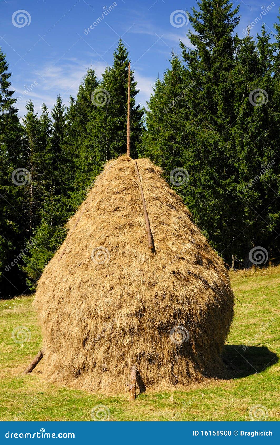 Traditional Hay Stack in Romania Stock Photo - Image of nature, beauty ...
